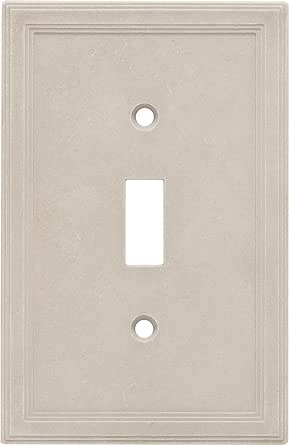 Single Toggle Cast Stone Wall Plate - Sand: Switch Plates: Amazon.com ...