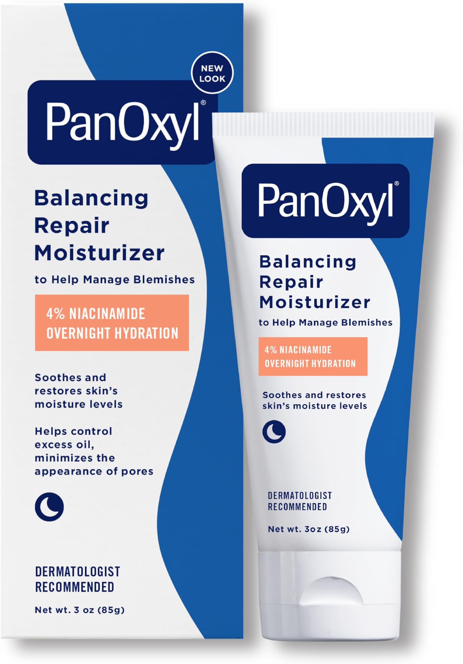 Amazon.com: PanOxyl PM Balancing Repair Moisturizer with Niacinamide ...