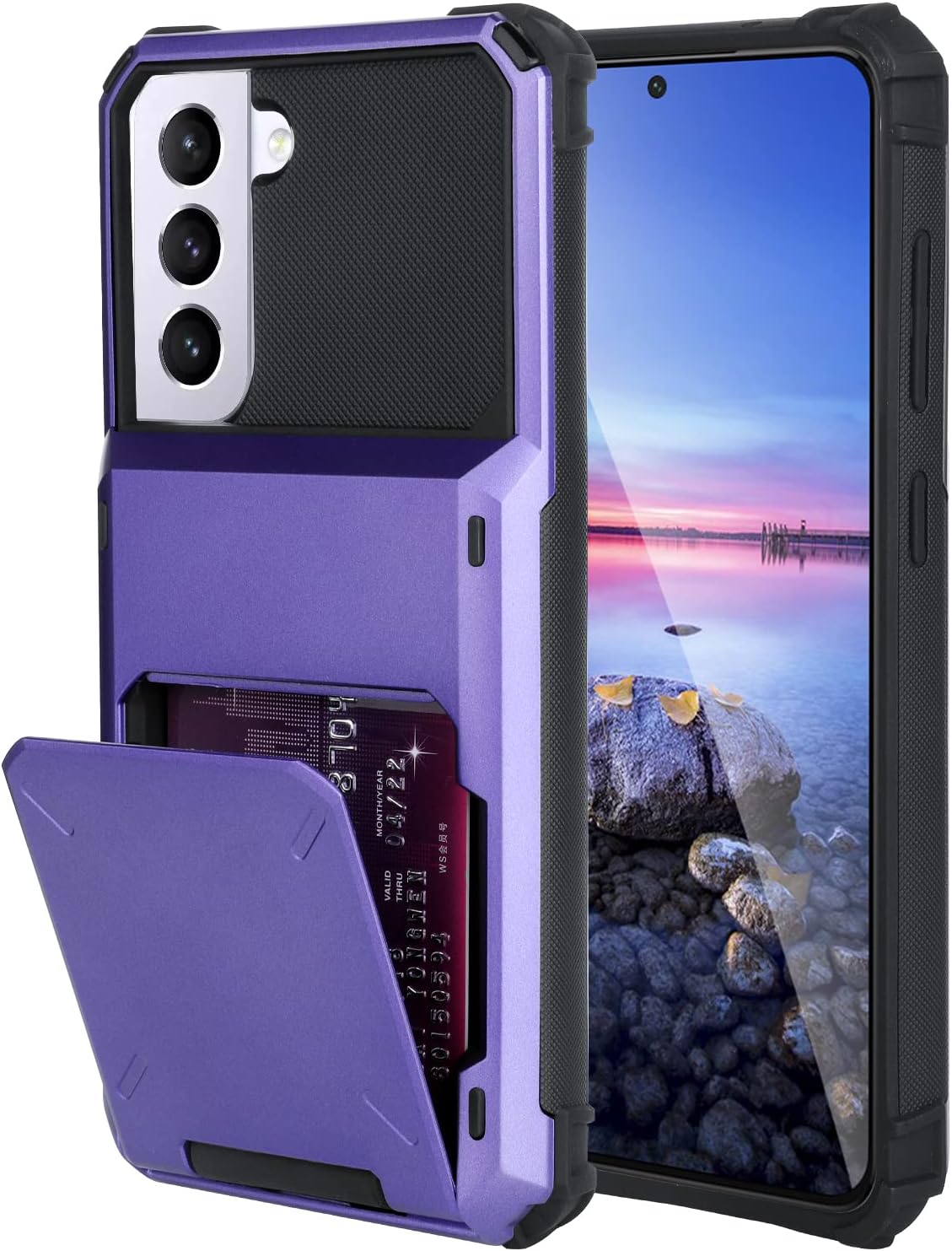 Amazon.com: Marphe Wallet Case for Samsung Galaxy S22 Plus with 4 Card ...