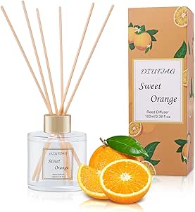 100ml Scent Diffuser with 6 Fiber Sticks, 3.5 oz Reed Diffuser Set ...