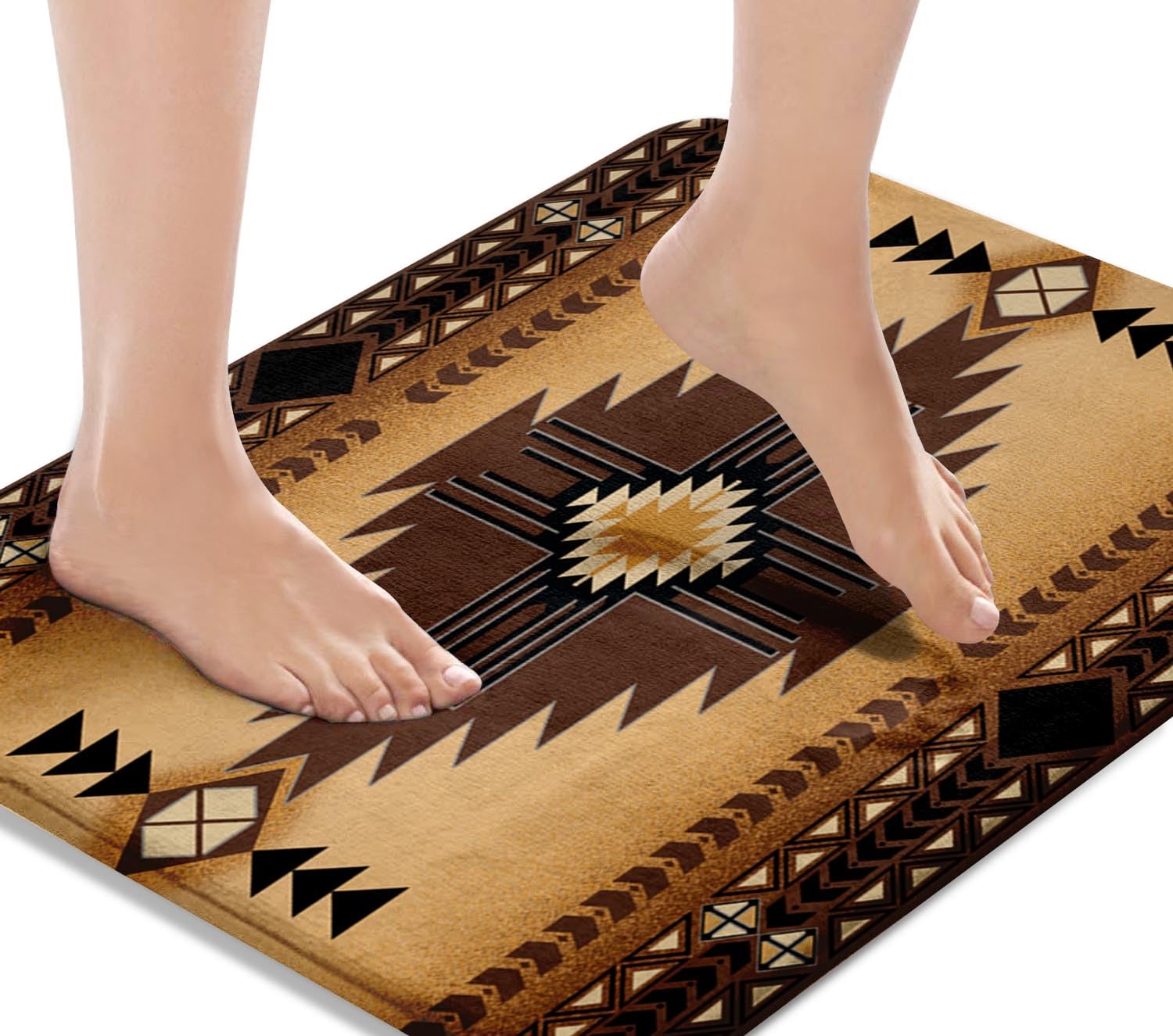 Amazon.com: Britimes Bath Mat for Bathroom, Western Bathroom Rugs No ...