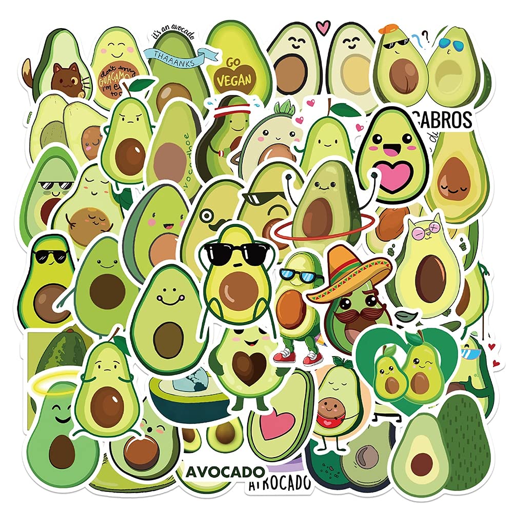 Buy DUOYOU Cute Kawaii Avocado Stickers Aesthetic Laptop Phone Water ...