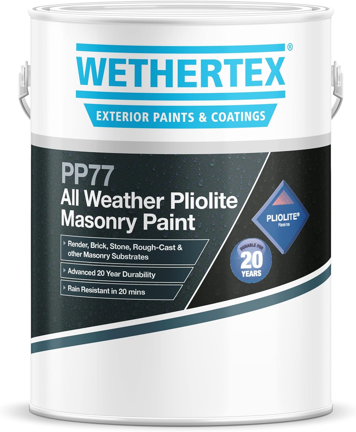 Rawlins Paints Wethertex PP77 All Weather Pliolite Smooth Masonry Paint ...