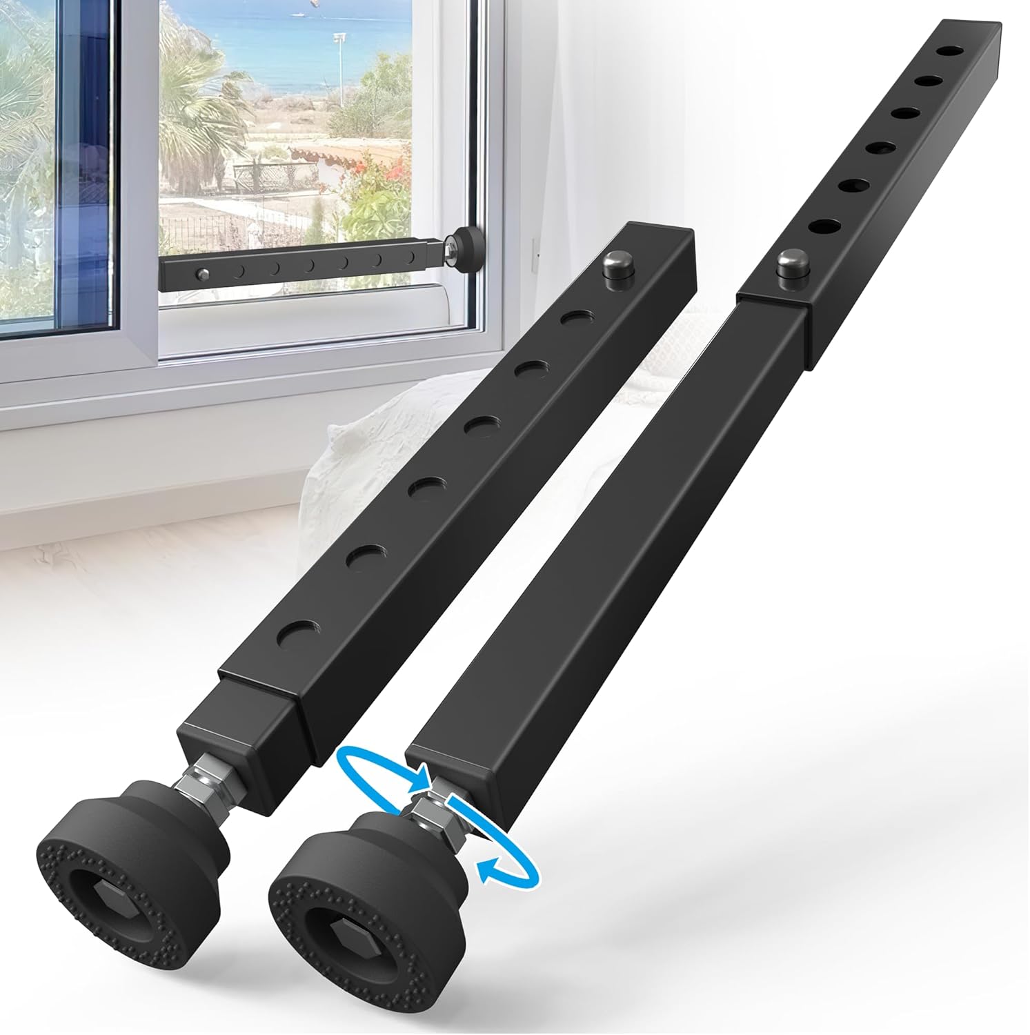 WooFog（Short） Window Security Bar Adjustable, Window Bars Security ...
