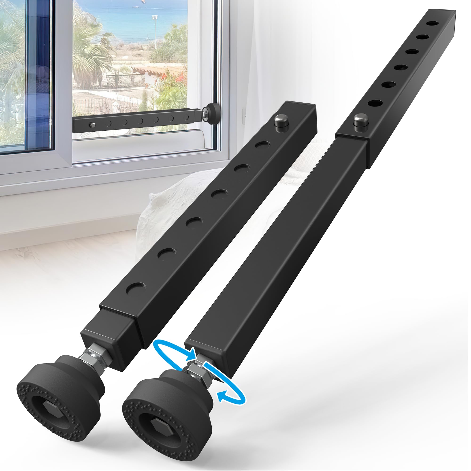 (Short) Window Security Bar Adjustable, Small Window Bars Security ...