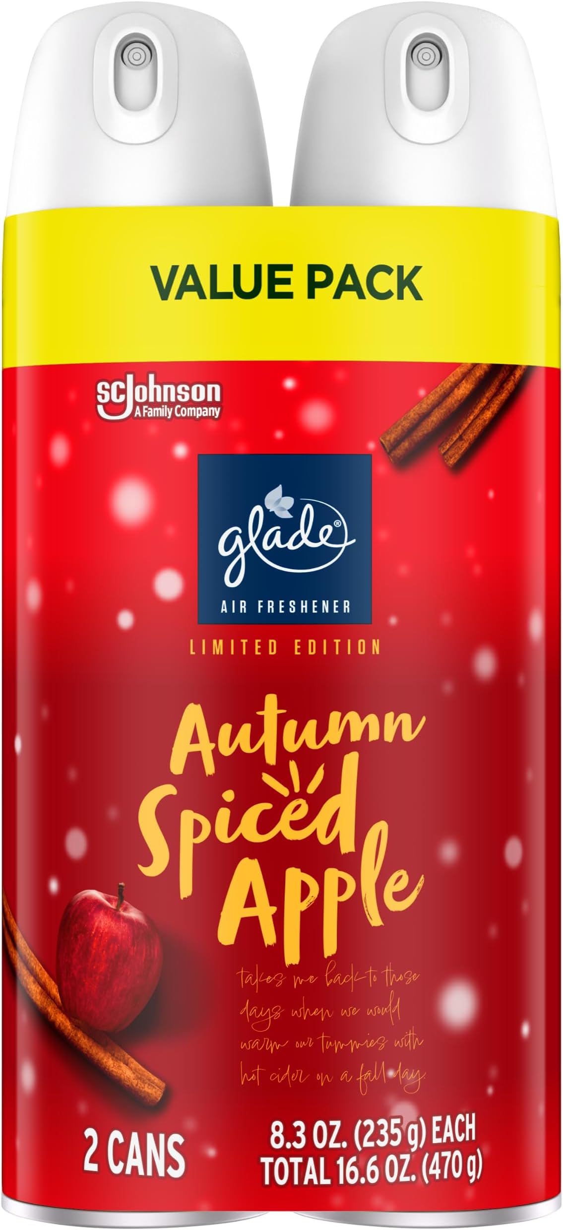 Amazon.com: Glade Air Freshener Room Spray, Autumn Spiced Apple, 8.3 oz ...