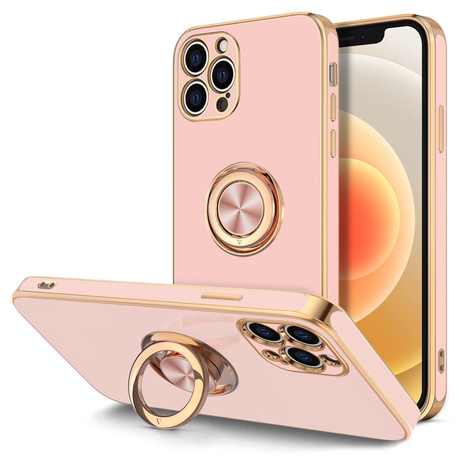 Amazon.com: Hython Case for iPhone 12 Pro Max Case with Ring Stand [360 ...