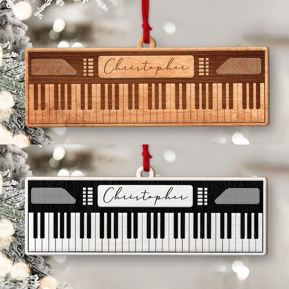 Amazon.com: Personalized Electric Keyboard Ornament - Custom Name Organ ...