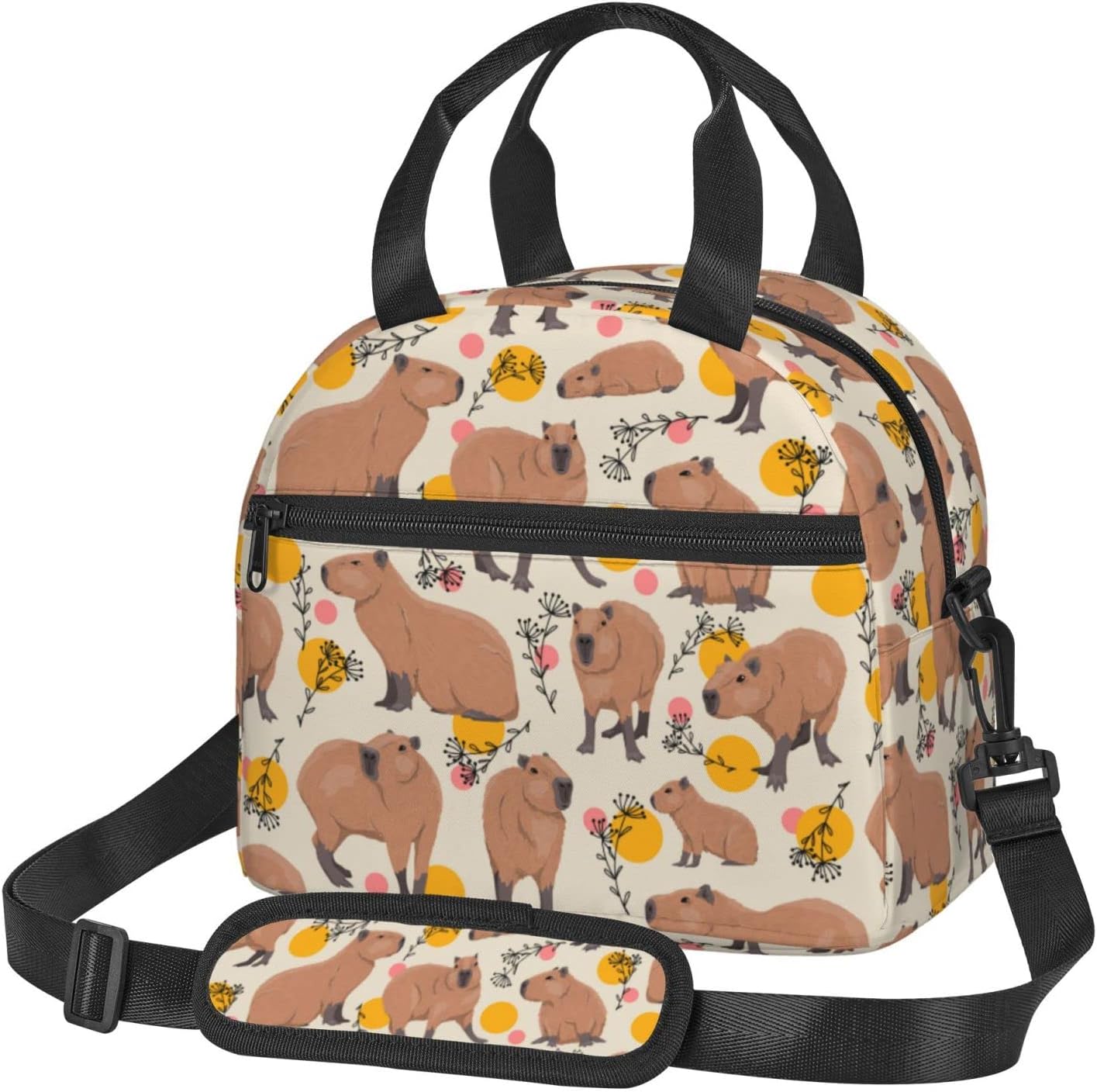 Amazon.com: Capybara Lunch Bag Tote Bag Insulated Lunch Box for Office ...