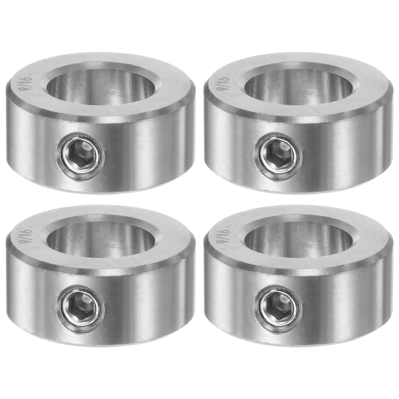 Amazon.com: HARFINGTON 4pcs Shaft Collar 9/16" Bore 304 Stainless Steel ...