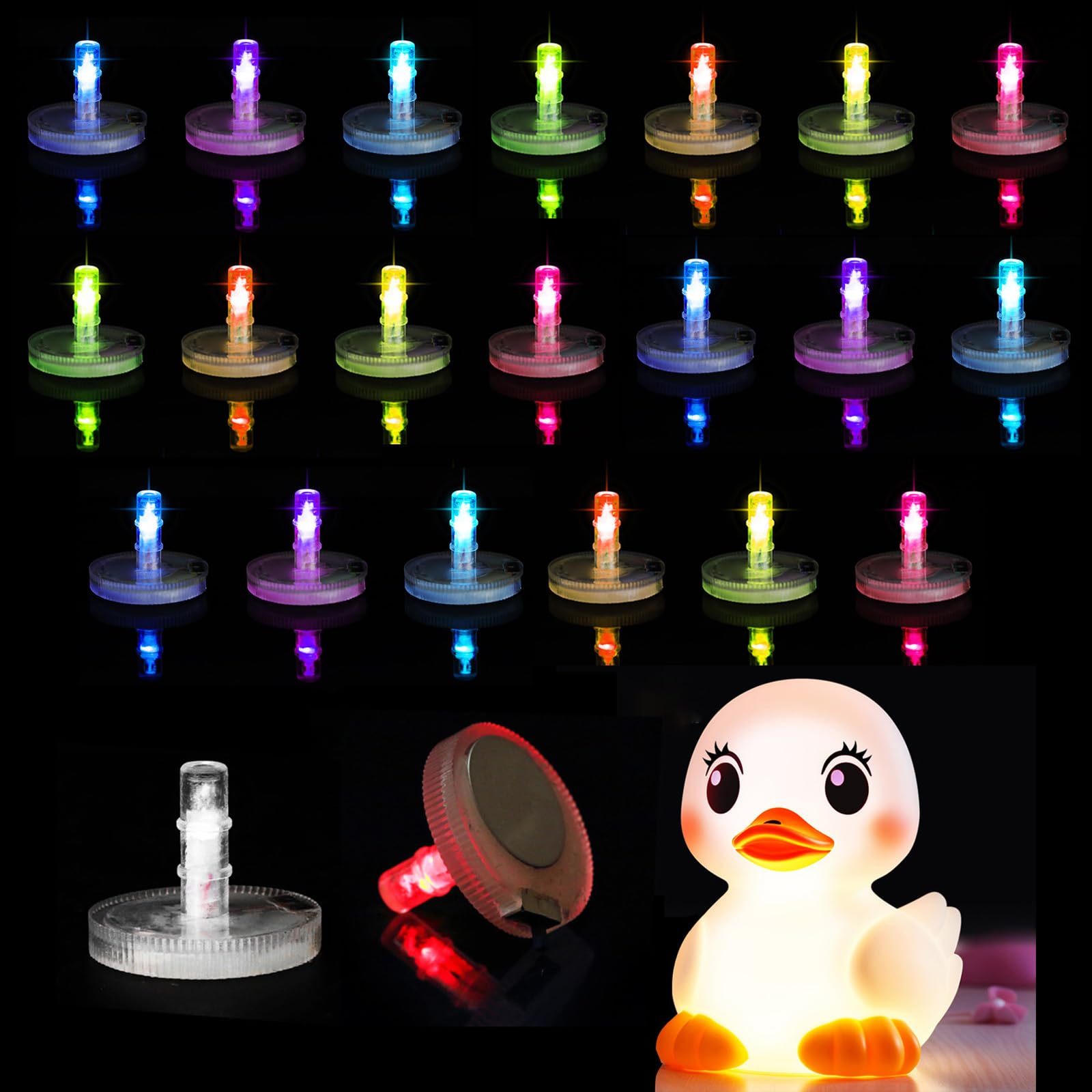 Amazon.com: Light Up Duck Plugs,7 Colors Car LED Lights Jeep Duck ...