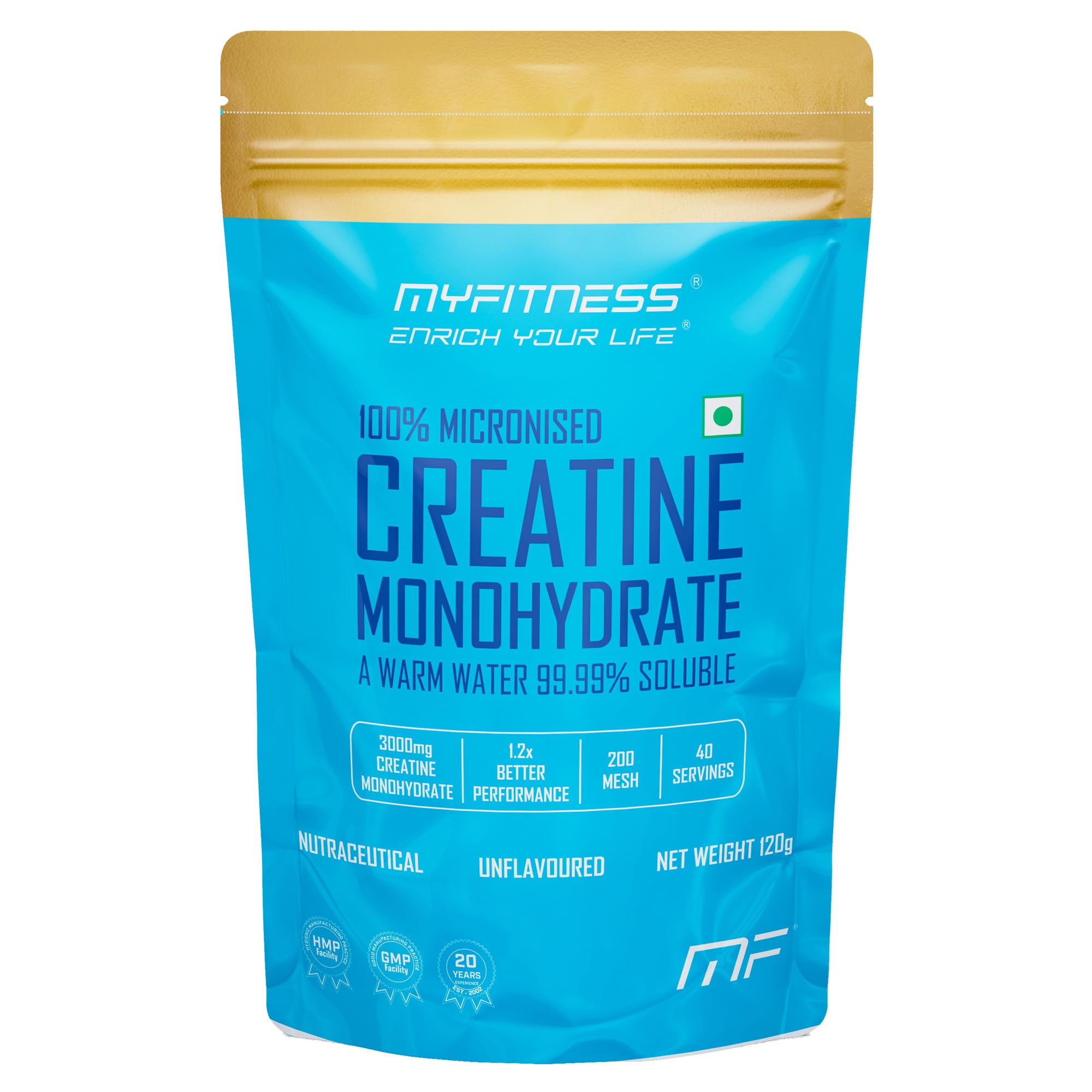 Myfitness 100% Micronized Creatine Monohydrate | 40 Servings ...