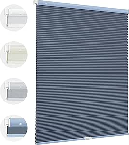 Amazon.com: MiLin Cordless Cellular Shades - No Drill Cellular Blinds ...
