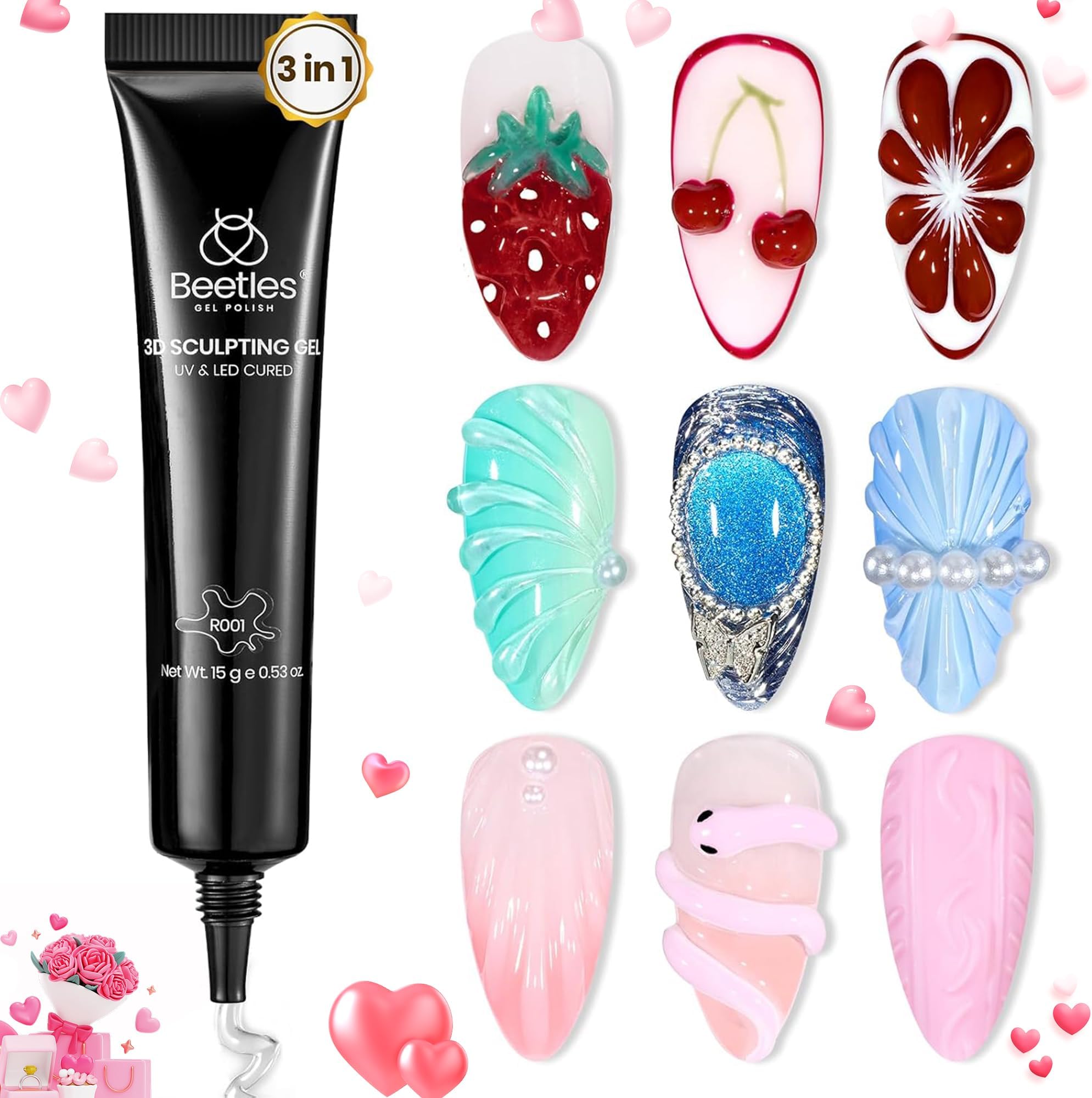 Amazon.com: Magnet Nail Art Polish Tool Set, Cat Eye Gel Polish 3d Gel ...