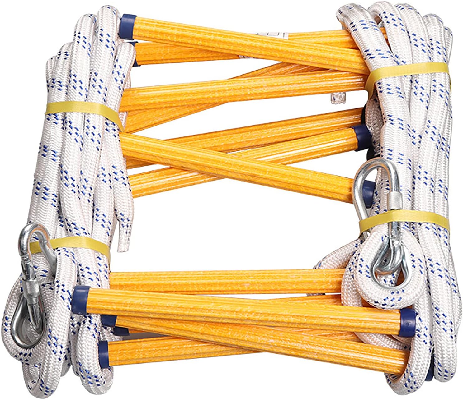 16ft Emergency Fire Escape Rope Ladder 2 Story Flame Resistant ...