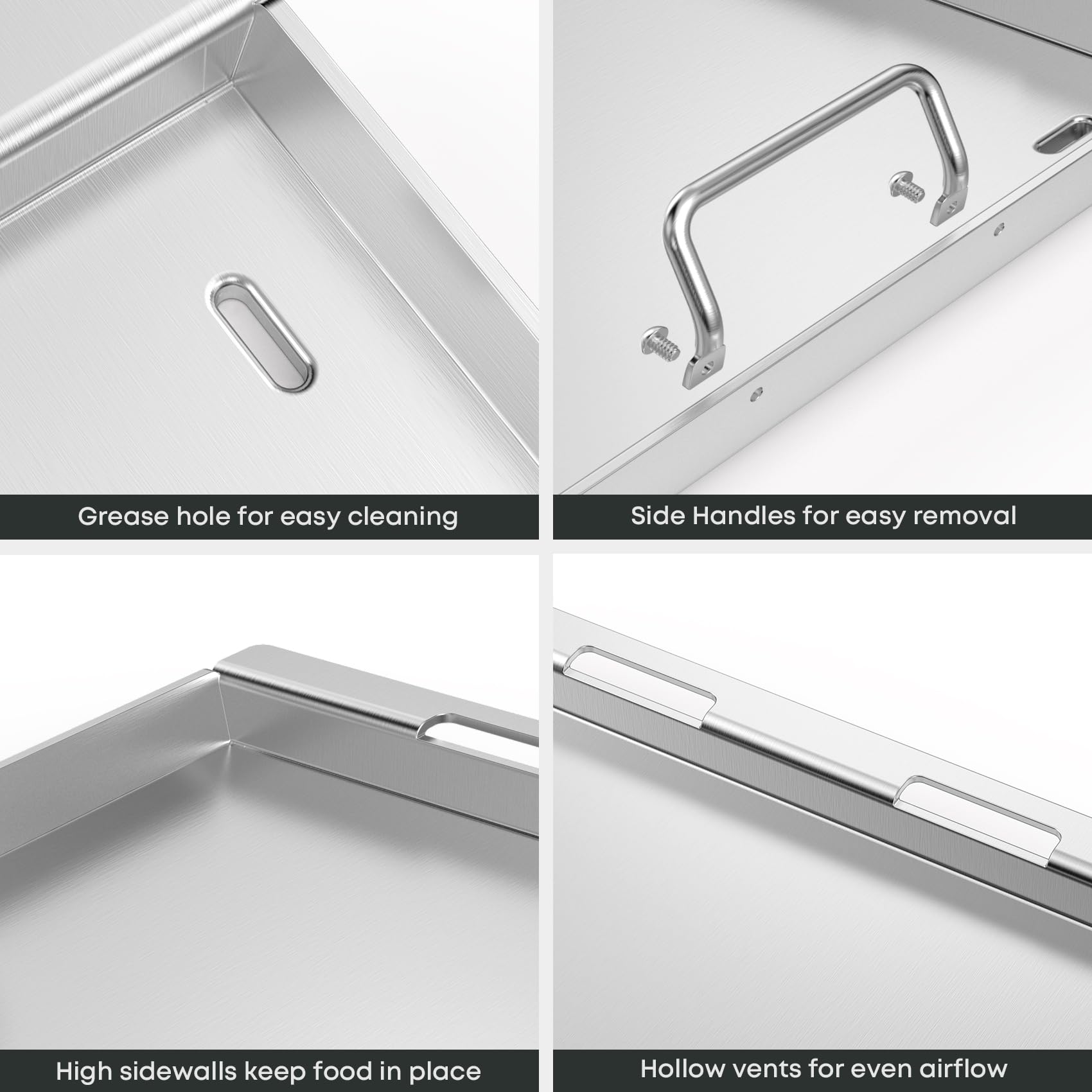 Stanbroil Full-Size Griddle Insert, Stainless Steel Flat Top Griddle ...