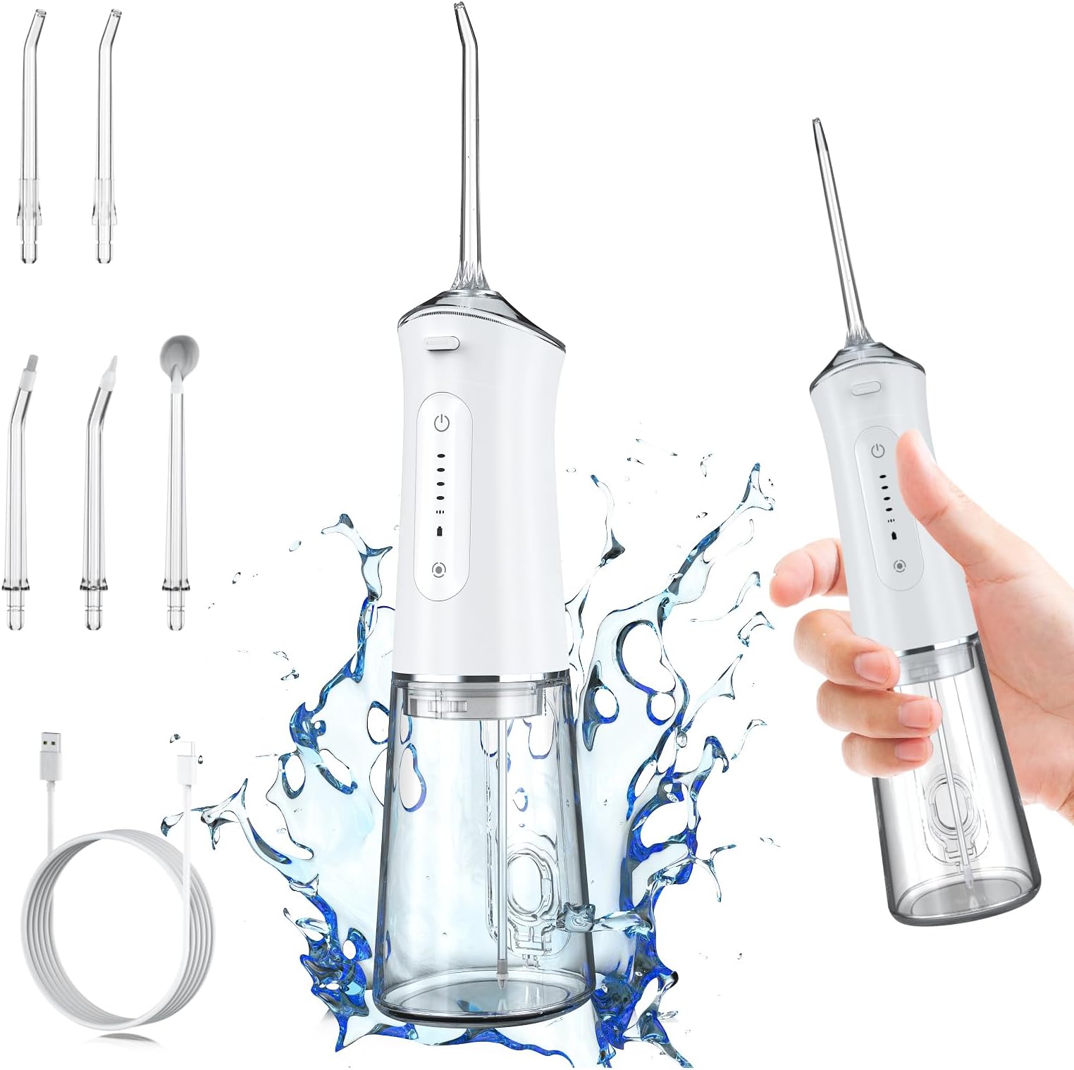 Amazon.com: Portable Water Flossers for Teeth Cleaning Cordless - Mini ...