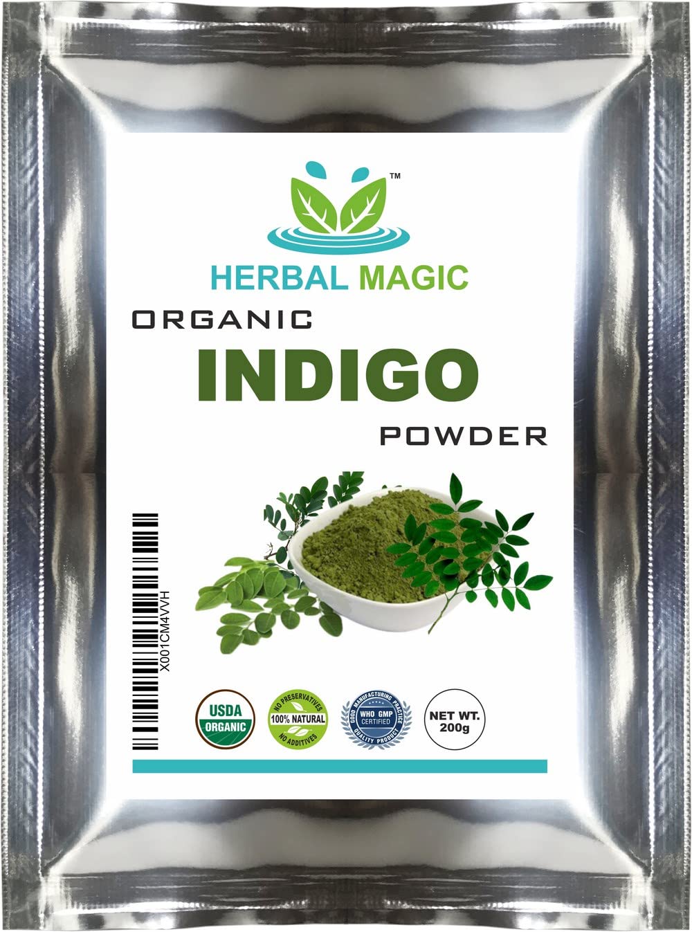 Amazon.com : Herbal Magic's 100% Pure & Natural Indigo Powder |Black ...