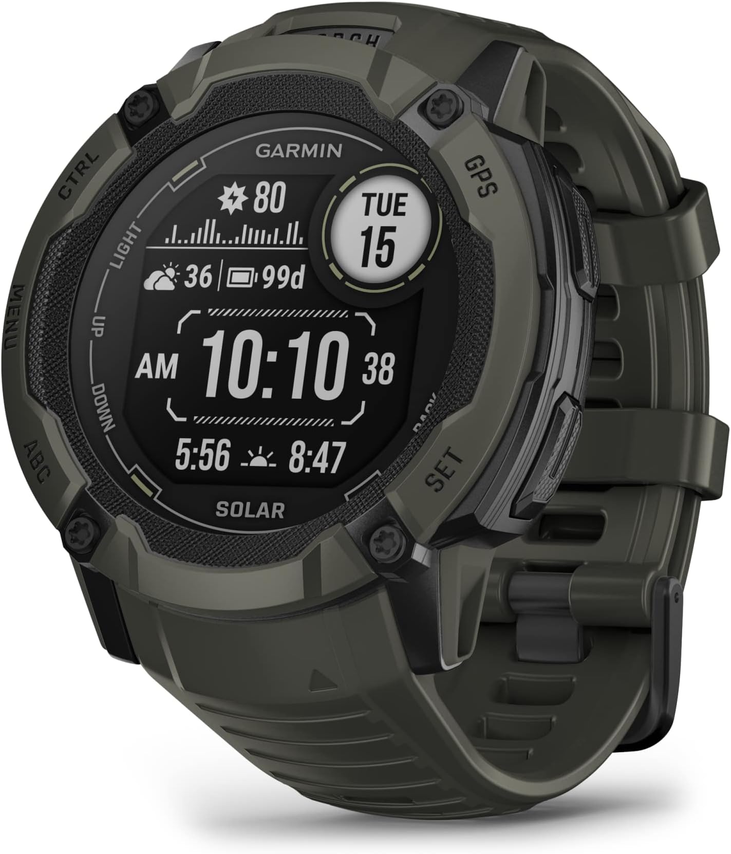 Amazon.com: Garmin Instinct, Rugged Outdoor Watch with GPS, Features ...