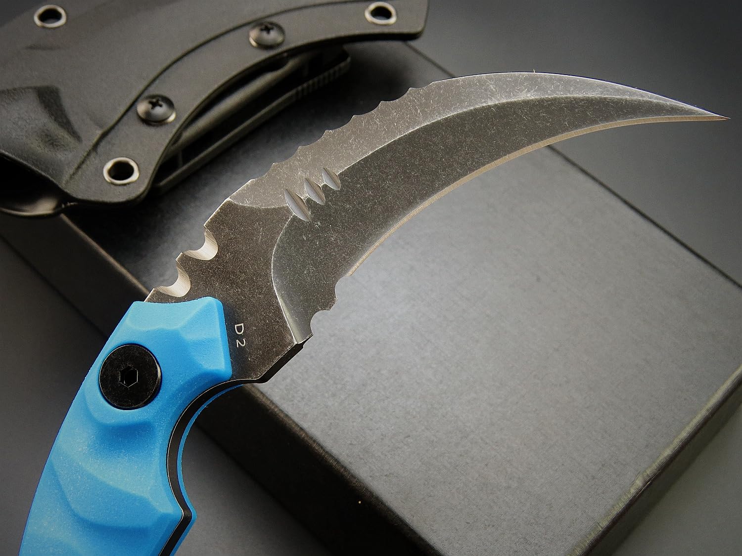 Snapklik.com : Ccanku C1691N Fixed Blade Knife,D2 Steel Nylon ...