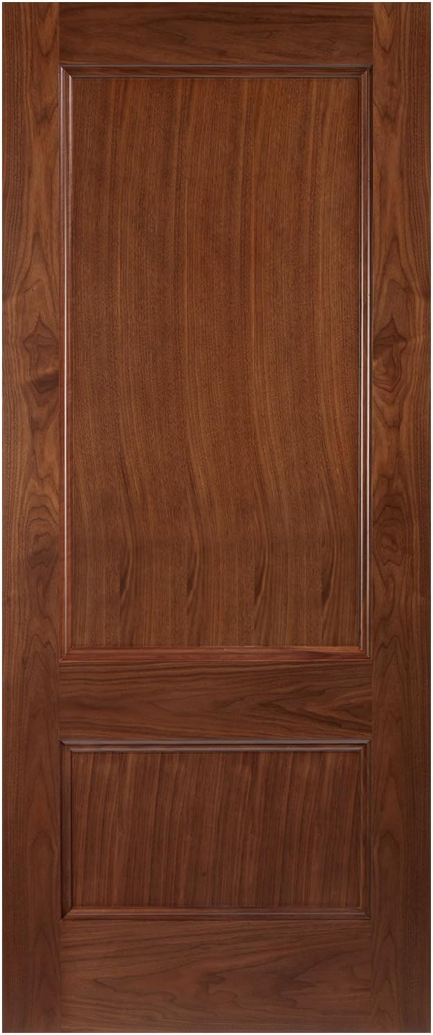 Solid Walnut Fire Door - Internal - Pre-finished - With 2 Panels - W ...