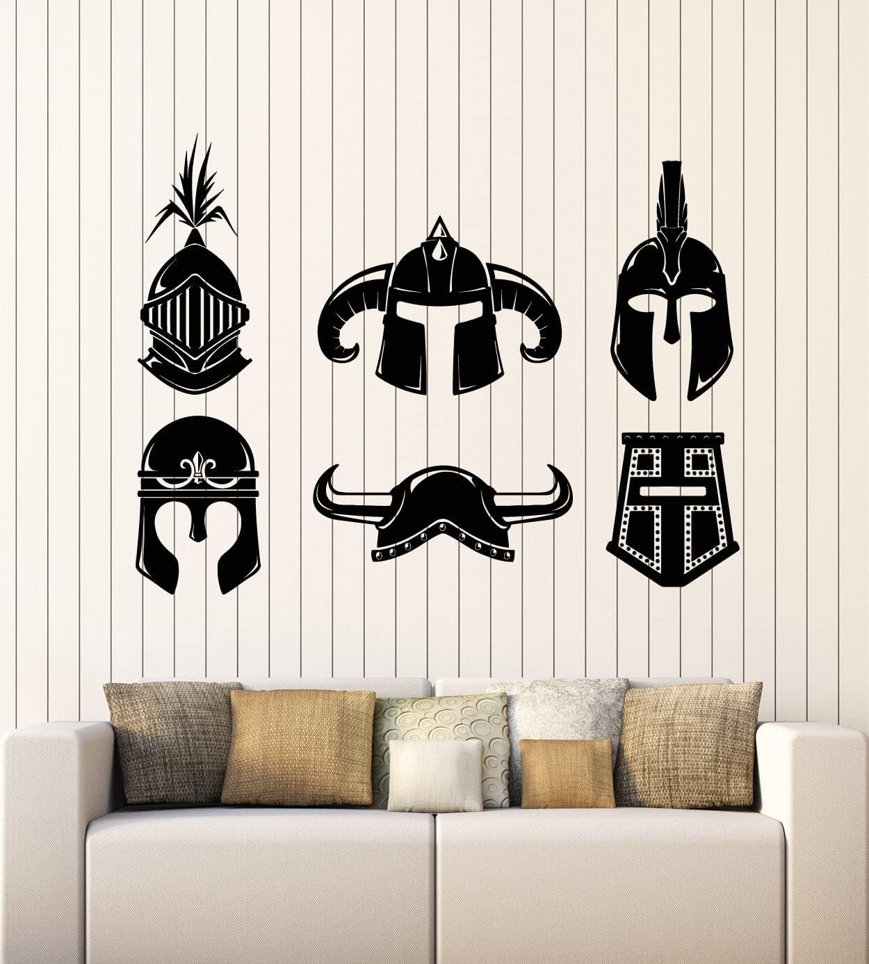 Amazon.com: Vinyl Wall Decal Medieval Warrior Knight Gladiator Viking ...
