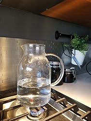 Amazon.com: Pykal Glass Water Pitcher with Lid - 68 Oz - Heat Resistant ...