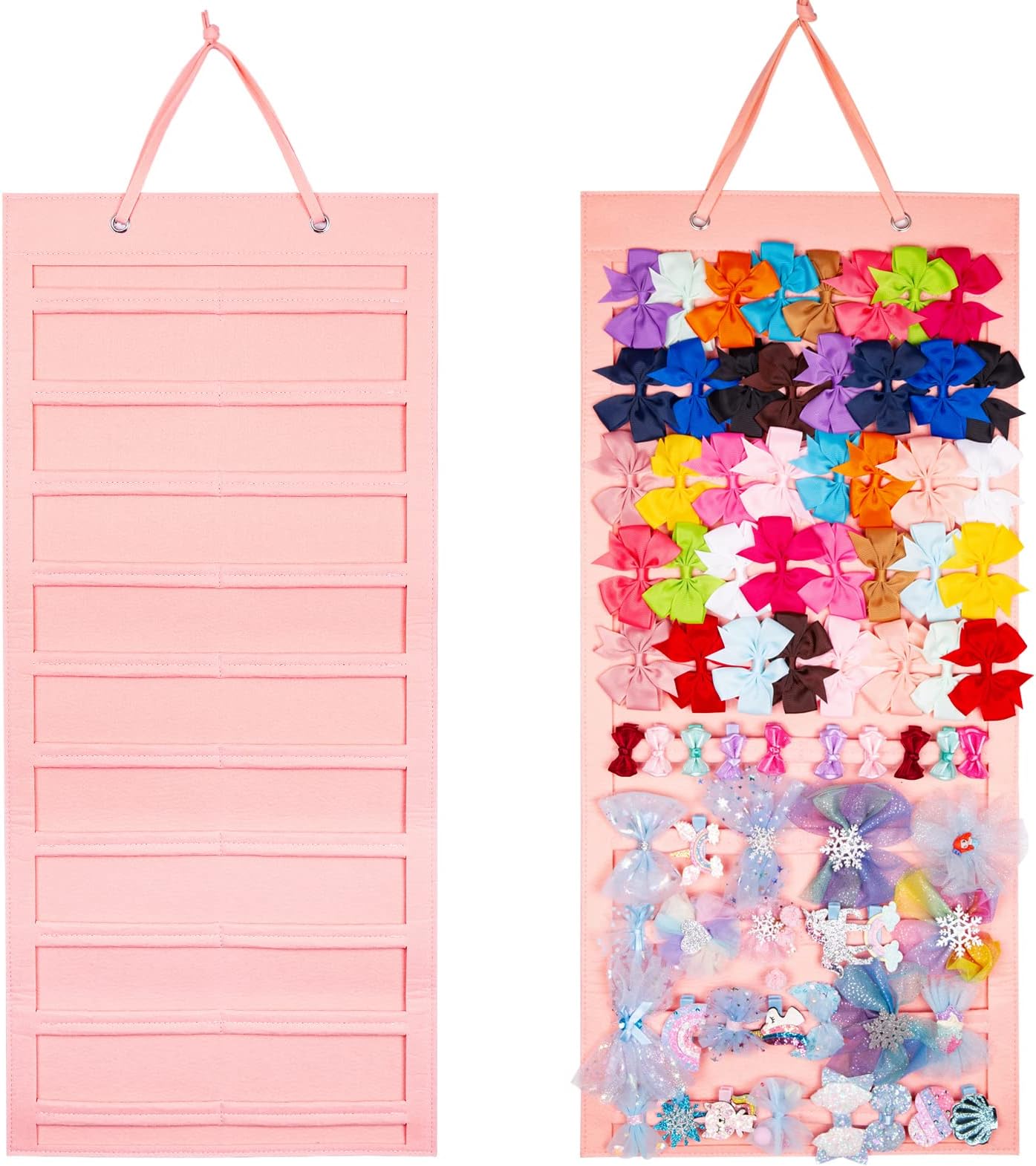 Amazon.com: Baby Girl Hair Bows Holder, Hair Clips Storage Hanger For ...