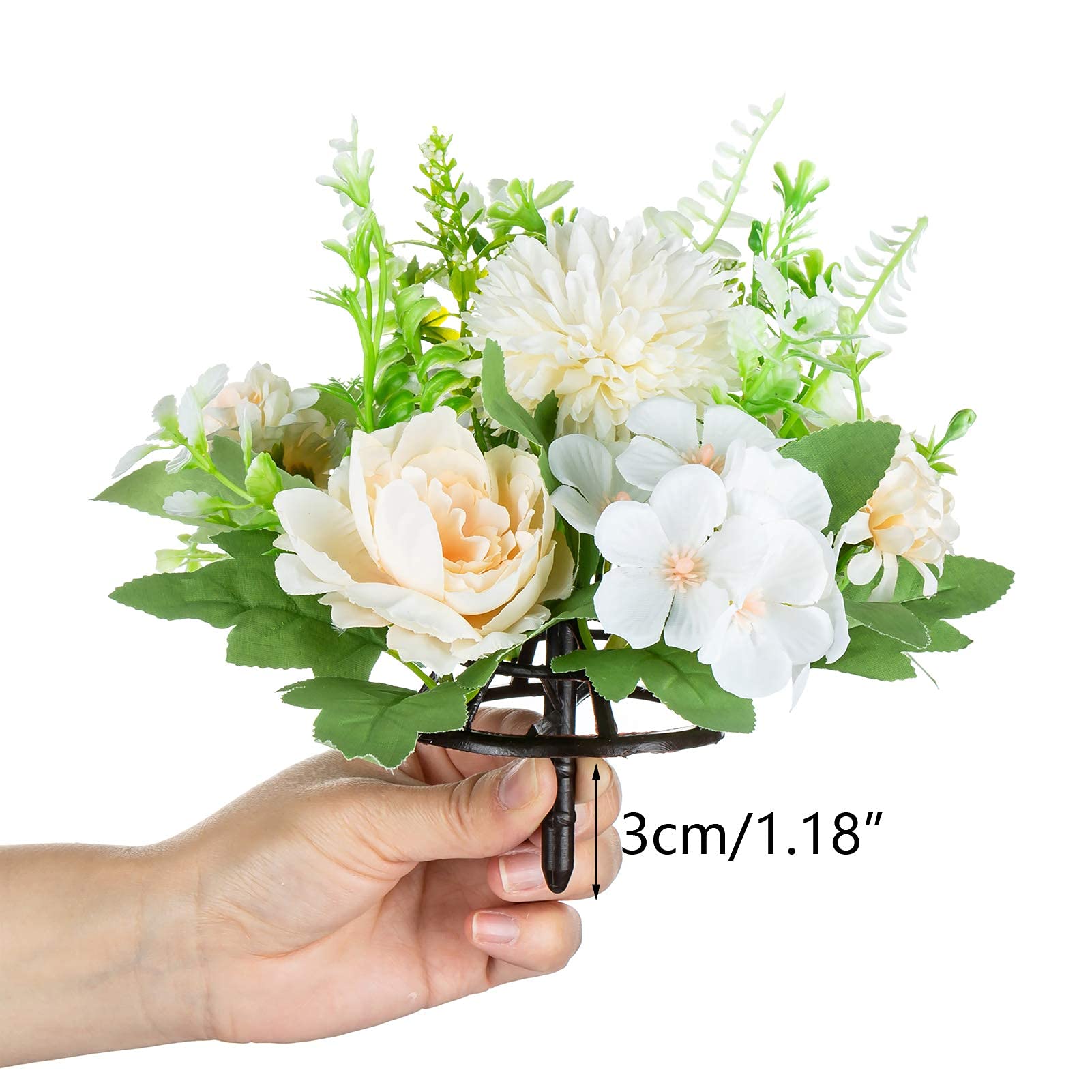 Nuptio 10 Pcs Artificial Fake Flowers Plastic Flower Arrangements for ...