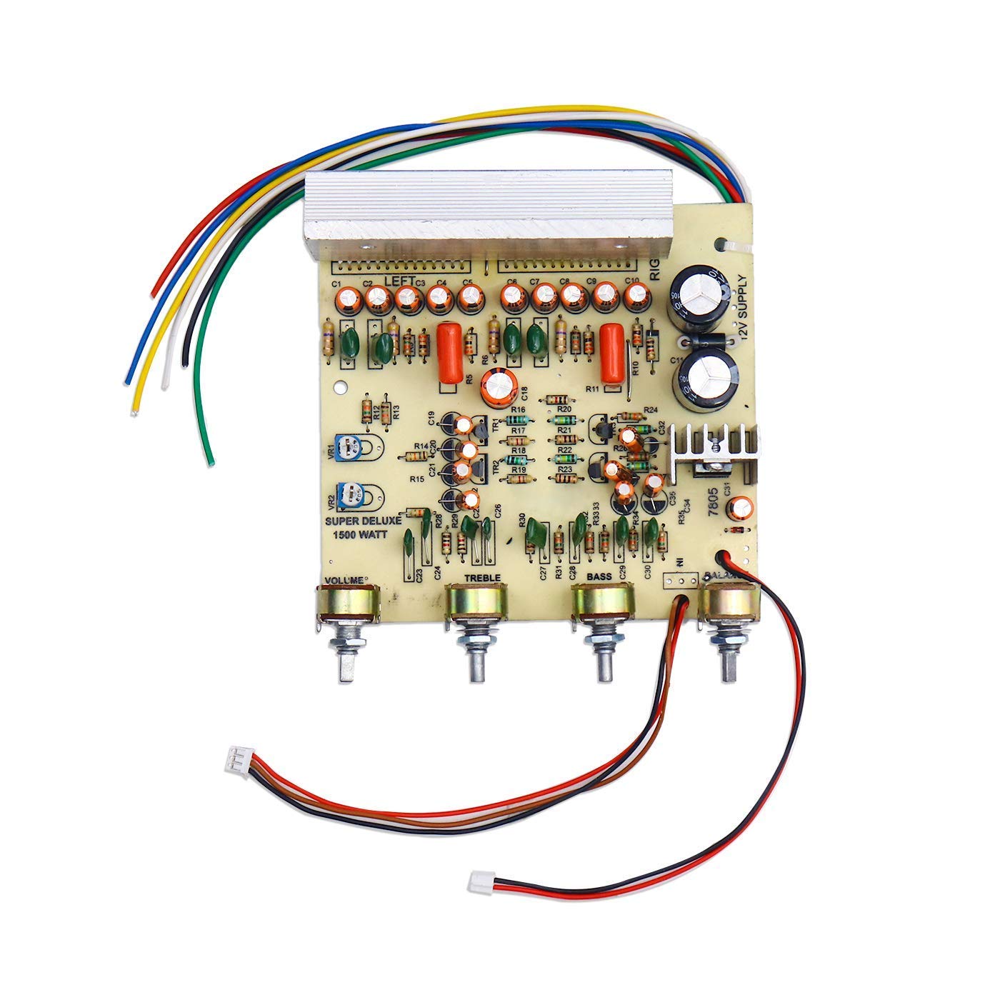 SATRON 1500 watt 4440 IC Board Audio Amplifier Board with Bass Treble ...