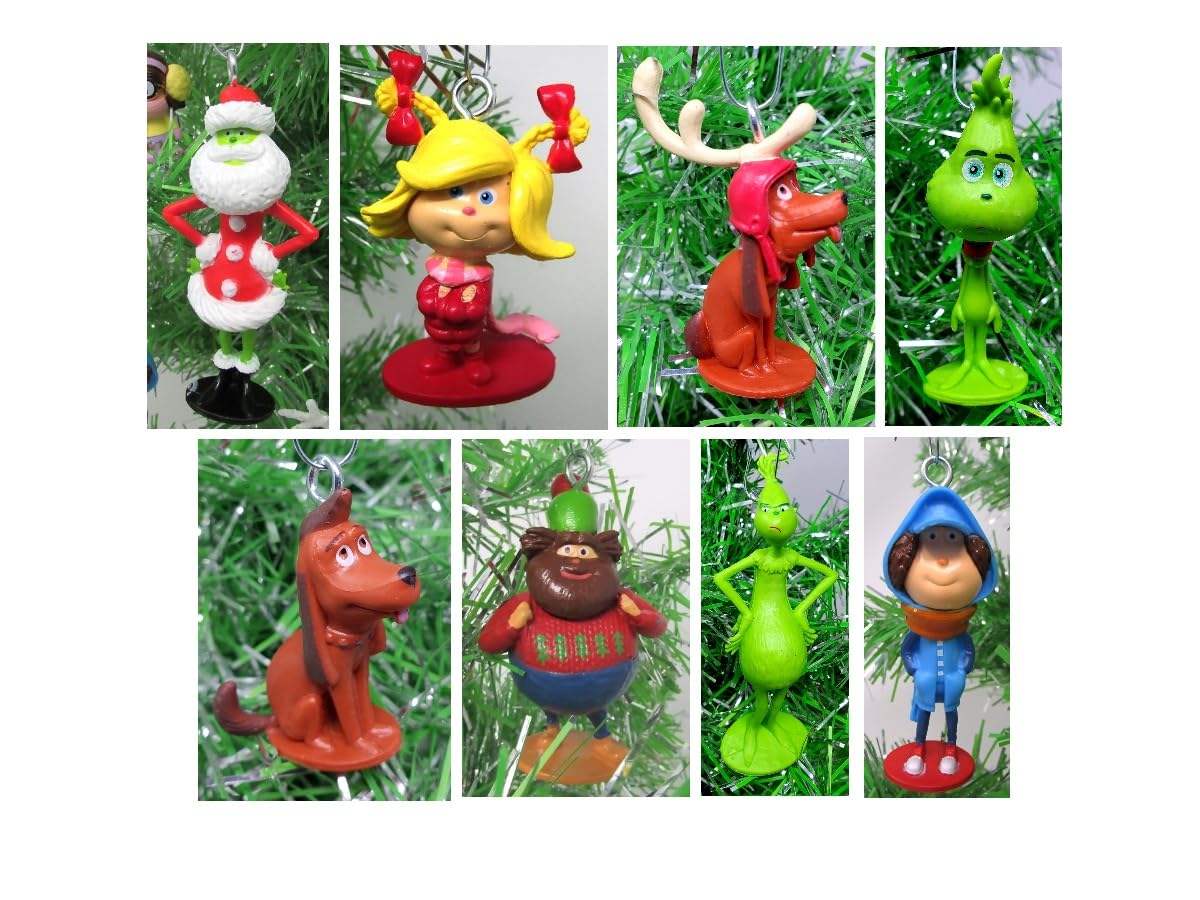 Amazon.com: The Grinch Who Stole Christmas Holiday Ornament Set ...
