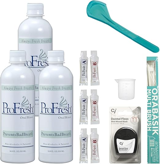 Amazon.co.jp: ProFresh Pro Fresh Oral Rinse Special Set, Colorless, 1 ...