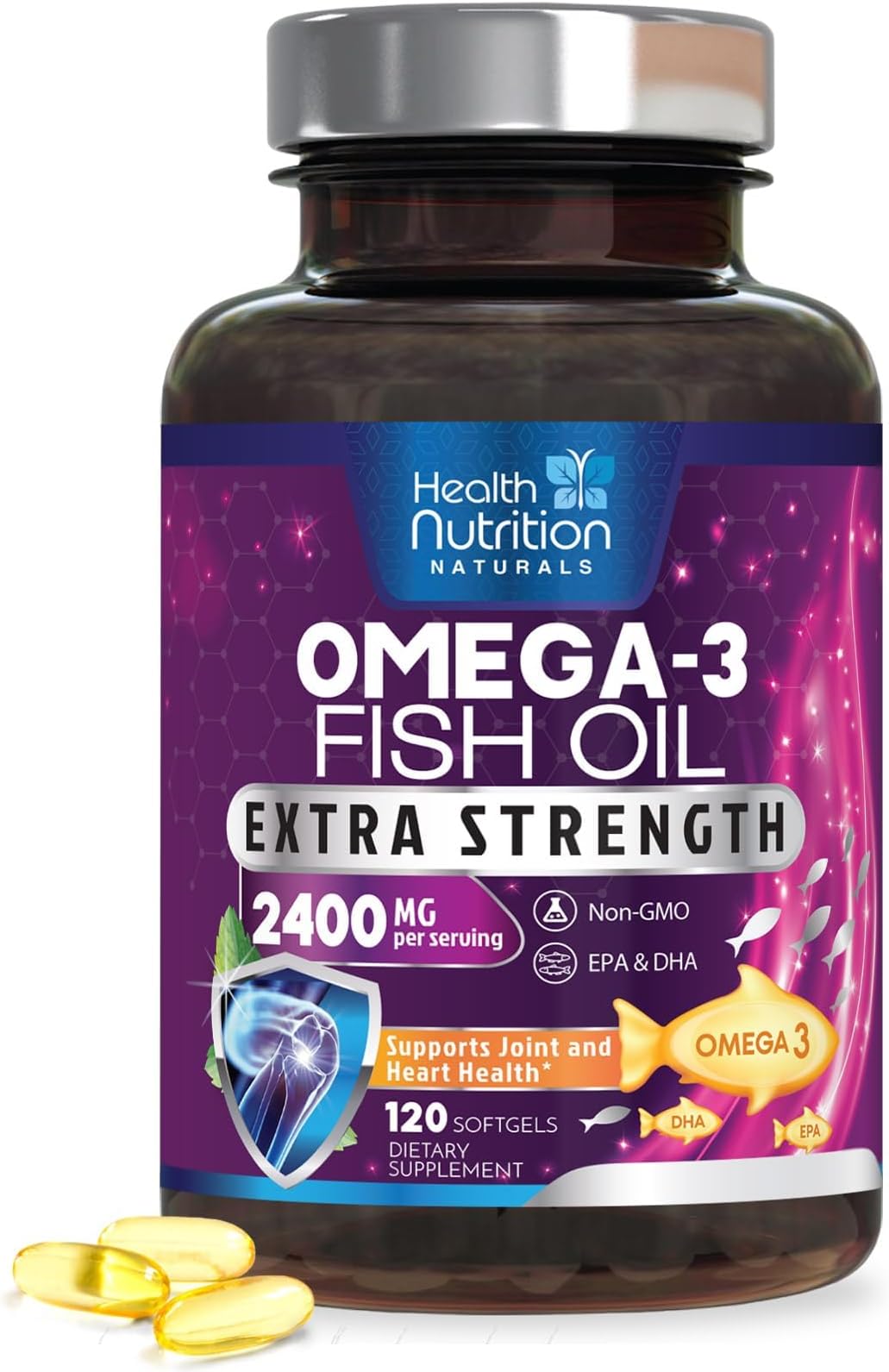 Amazon.com: Nature's Bounty Fish Oil, Supports Heart Health, 2400mg ...