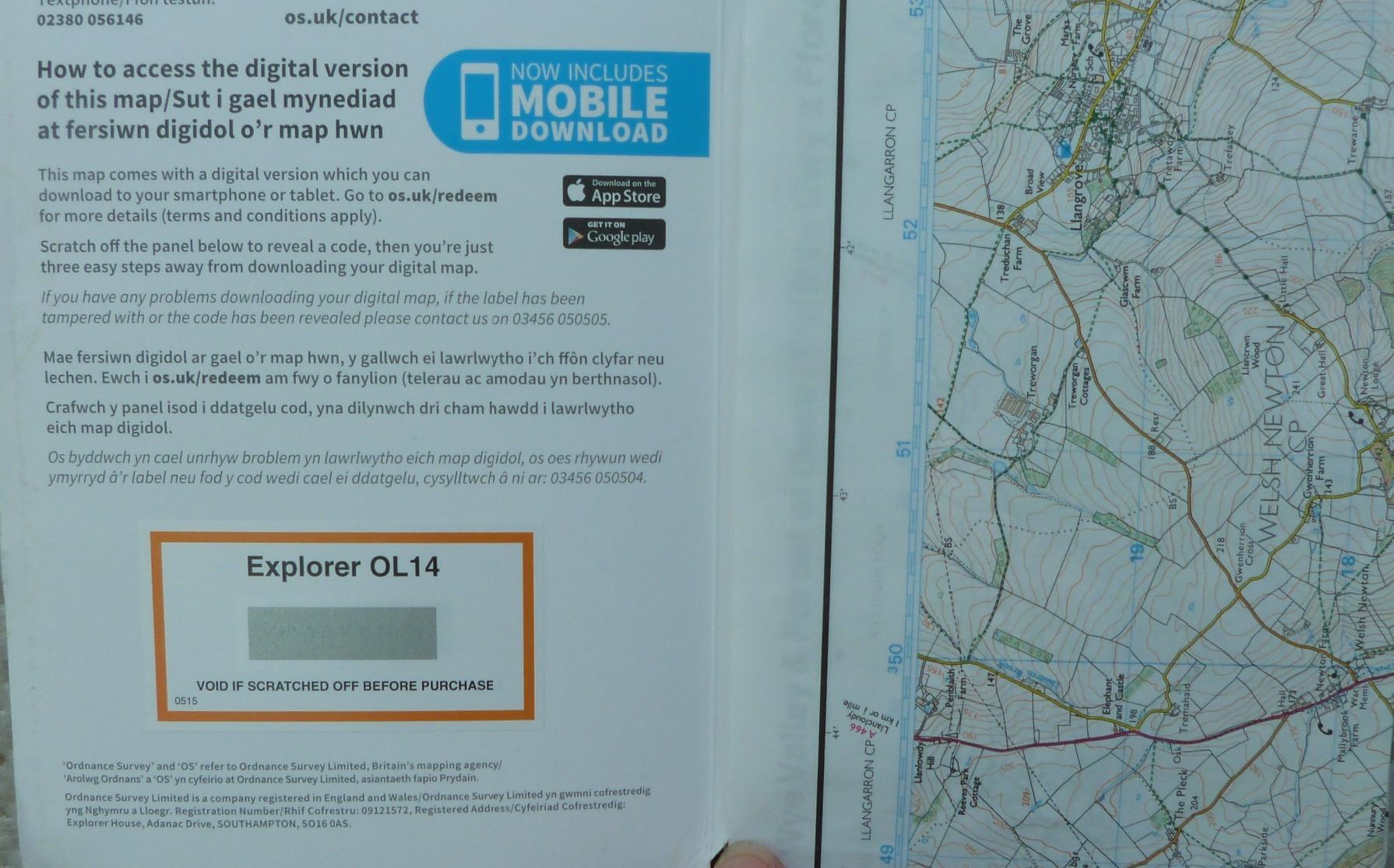 OS Explorer OL14 Wye Valley and Forest of Dean (OS Explorer Map ...