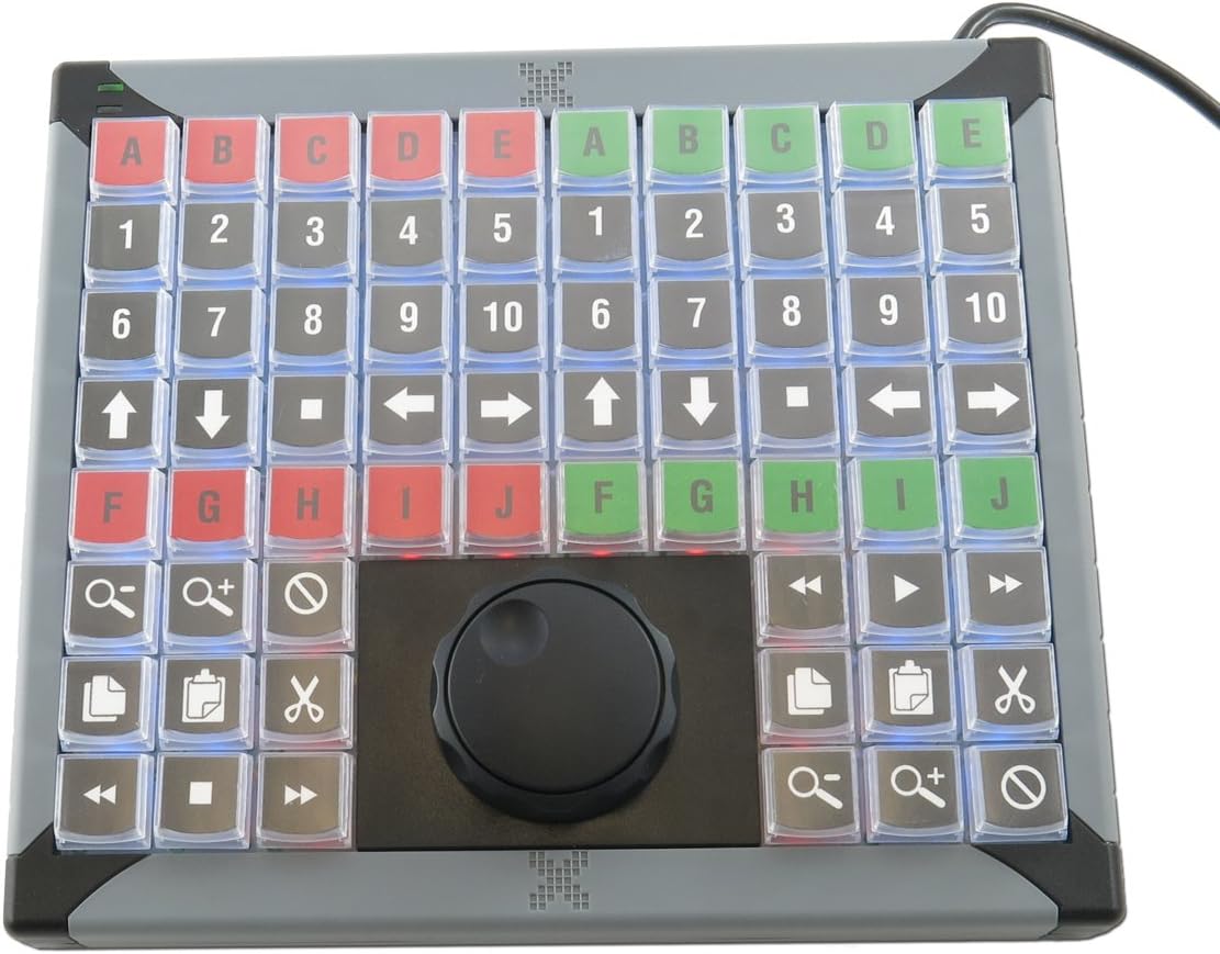 XKeys 68 Key Programmable Keyboard with Shuttle : Amazon.co.uk ...