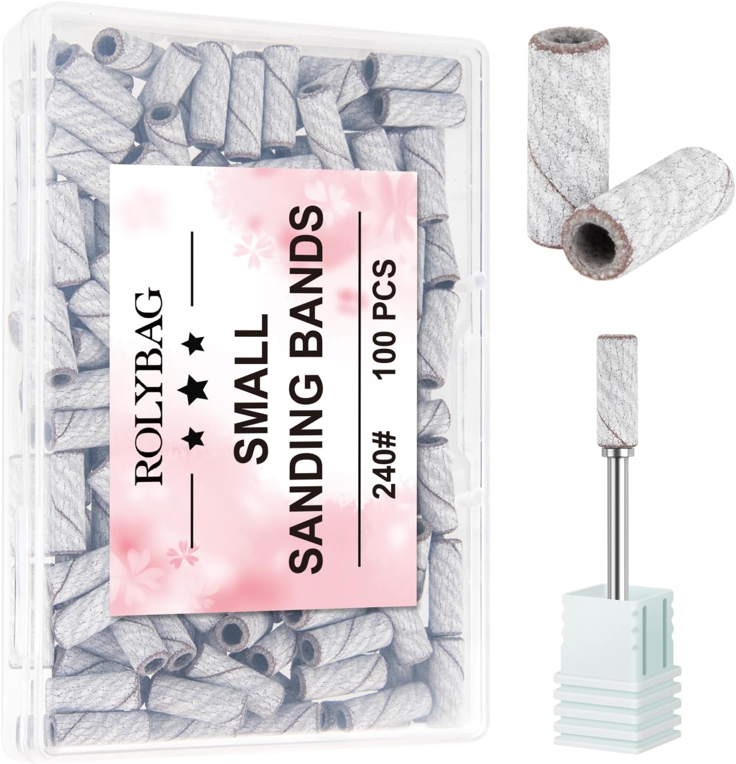 Amazon.com: YBLNTEK 80Pcs Small Sanding Bands with 3.1MM Mandrel Bit ...