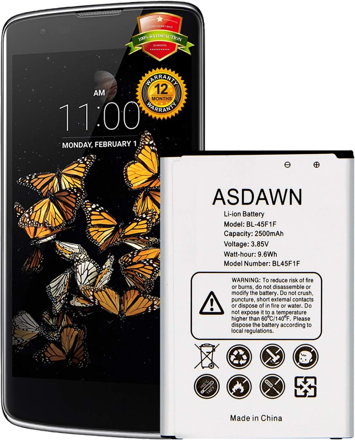 Amazon.com: ASDAWN BL-T37 for LG Stylo 4 Battery Replacement, for LG ...