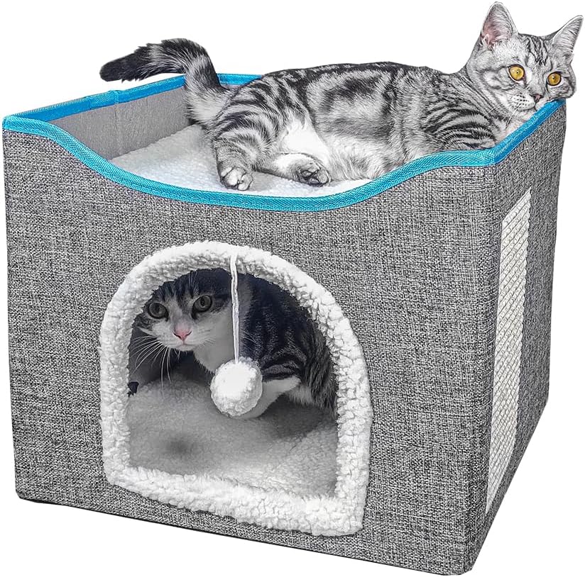 Amazon.com : Asinpa Cat House for Indoor Cats,Large Cat Cave for Pet ...