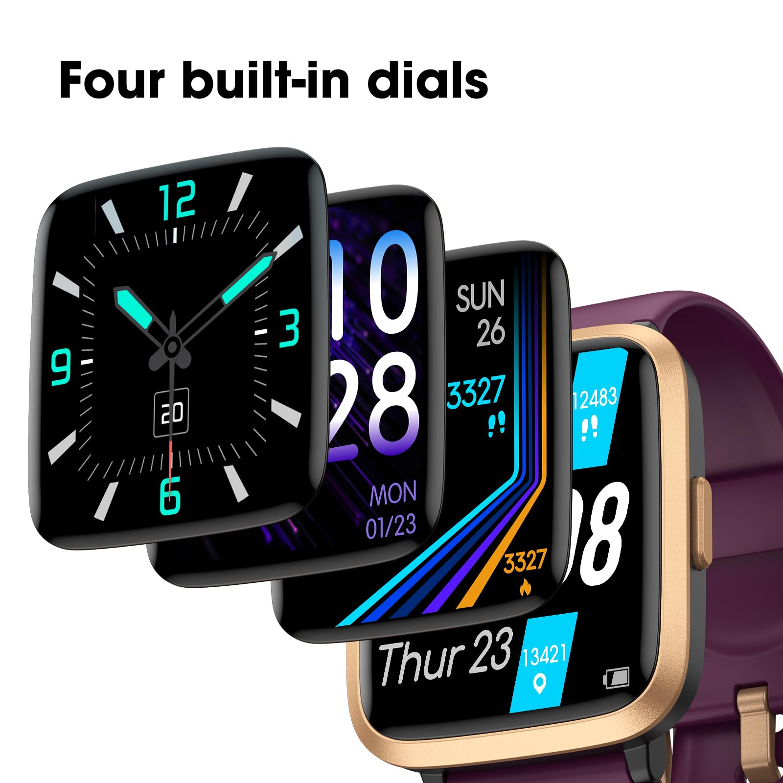 Snapklik.com : EURANS Smart Watch 41mm, Full Touchscreen Smartwatch ...