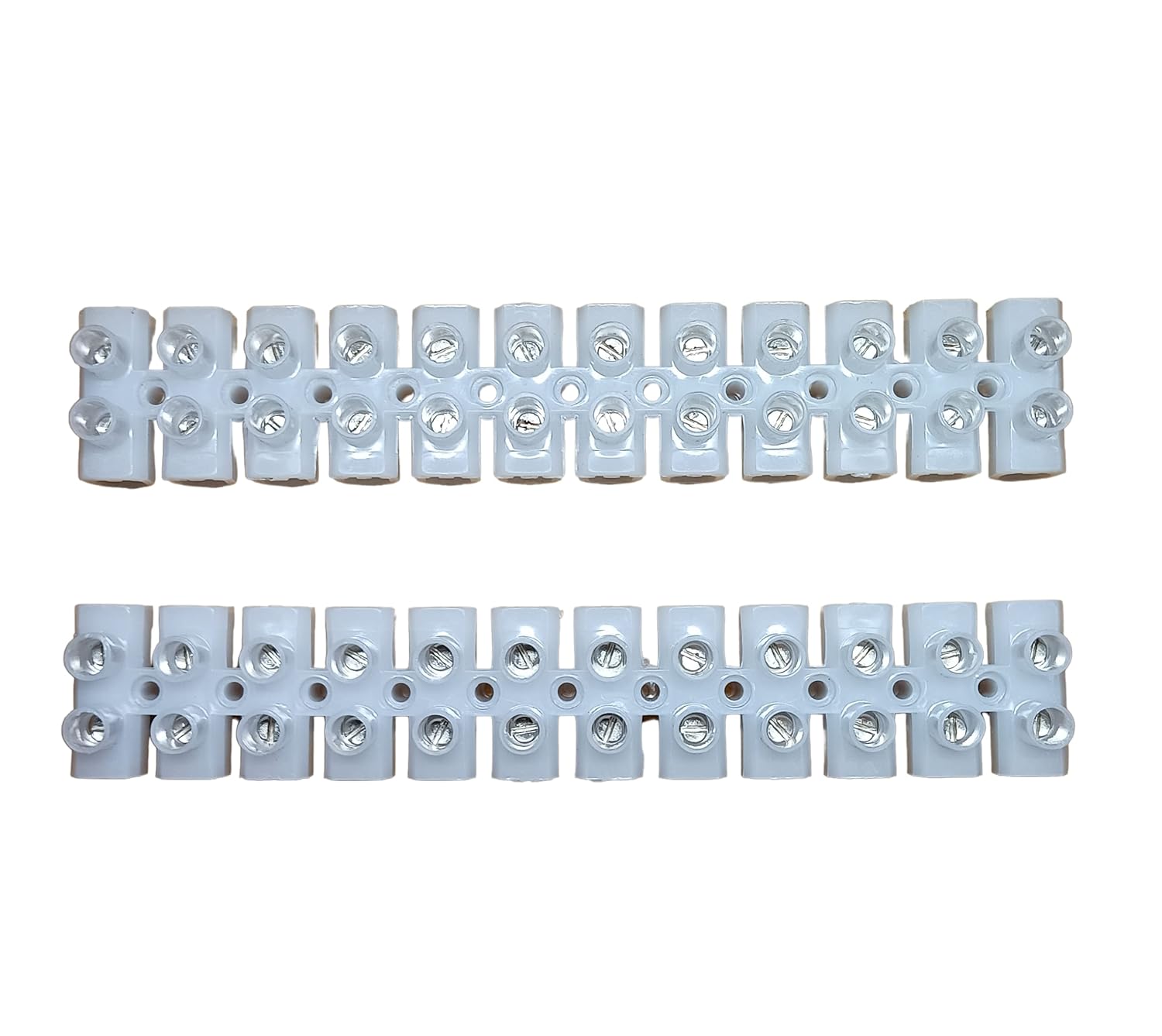 12 Ways PVC Terminal Connector Strip Electric Barrier Strip Dual Row ...