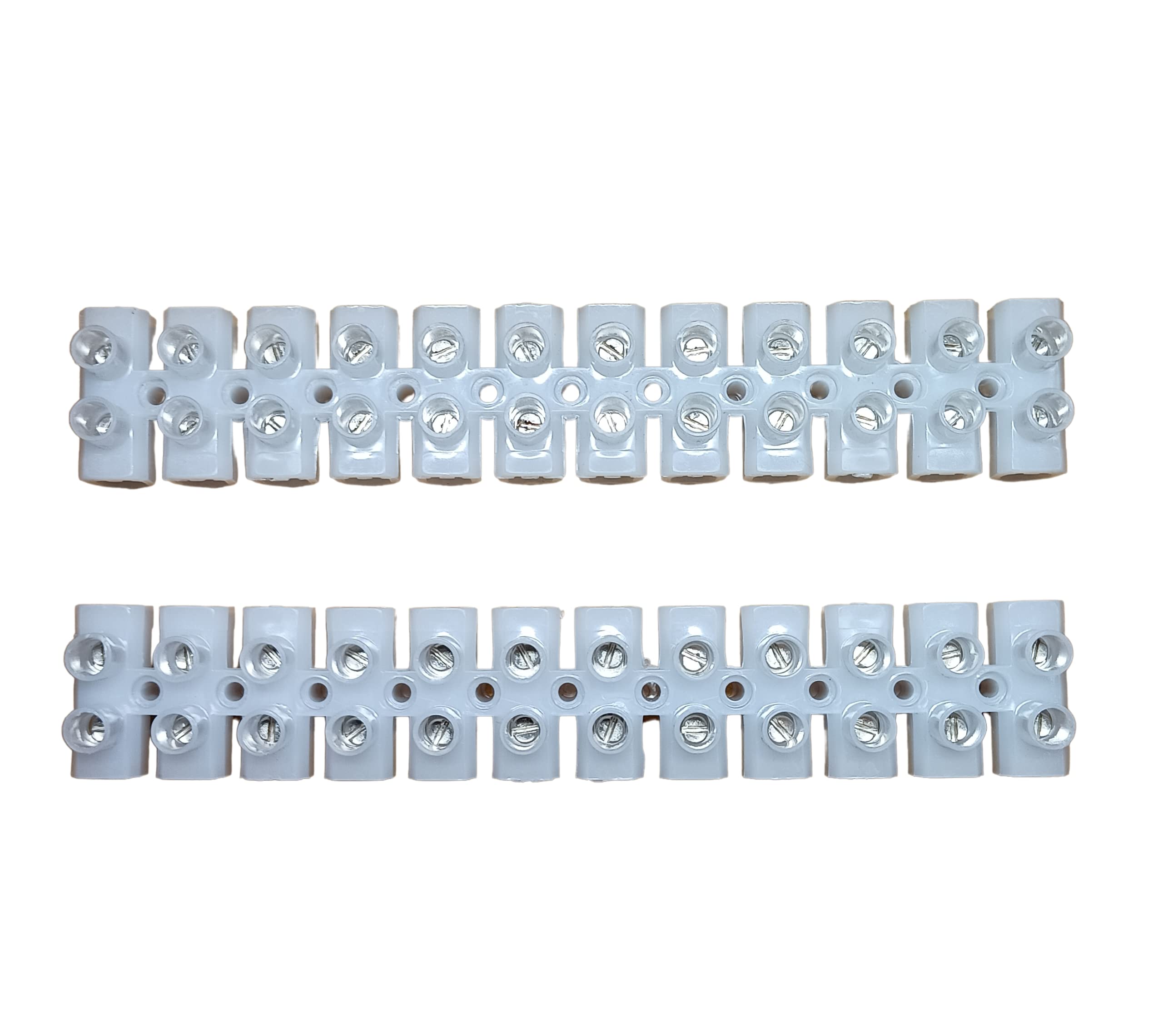 12 Ways PVC Terminal Connector Strip Electric Barrier Strip Dual Row ...