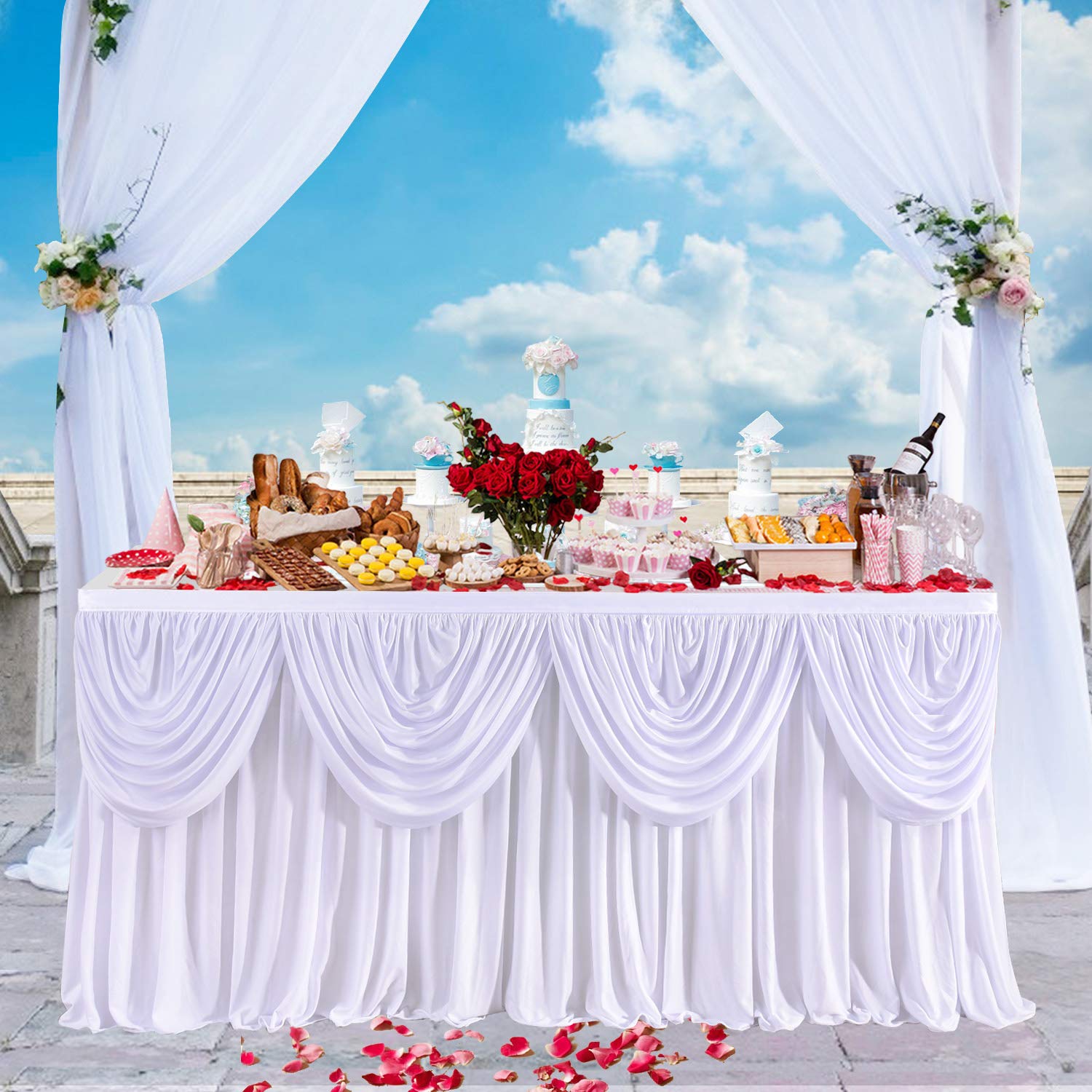 Buffet Table Skirting Style