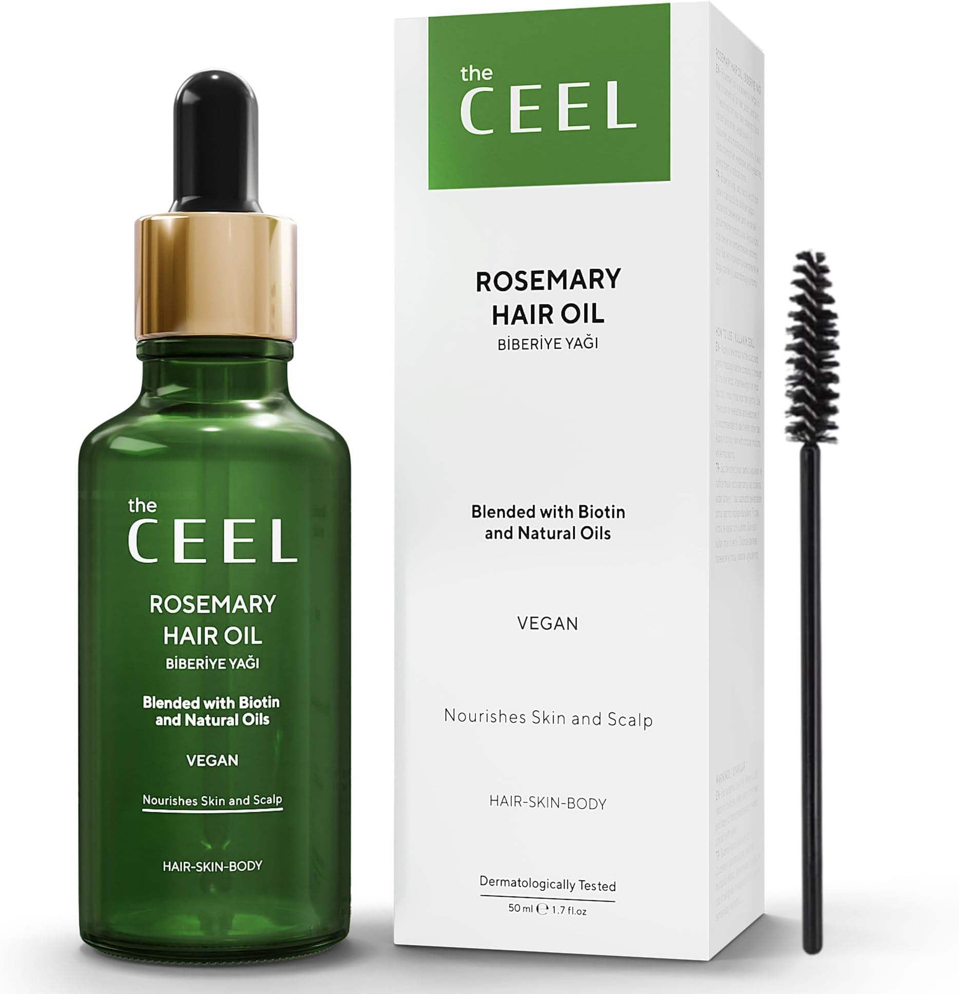 Amazon.com: The Ceel Rosemary Hair Growth Oil with Dropper - Nourishing ...