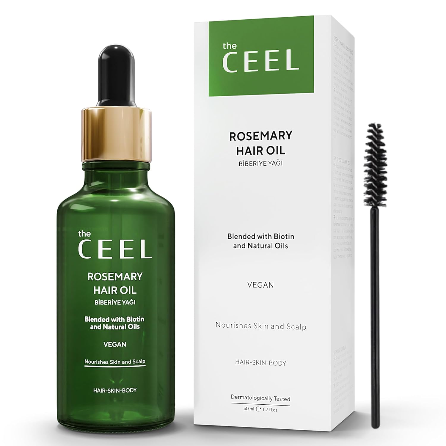 The Ceel Aceite de romero para el crecimiento del cabello orgánico Para ...