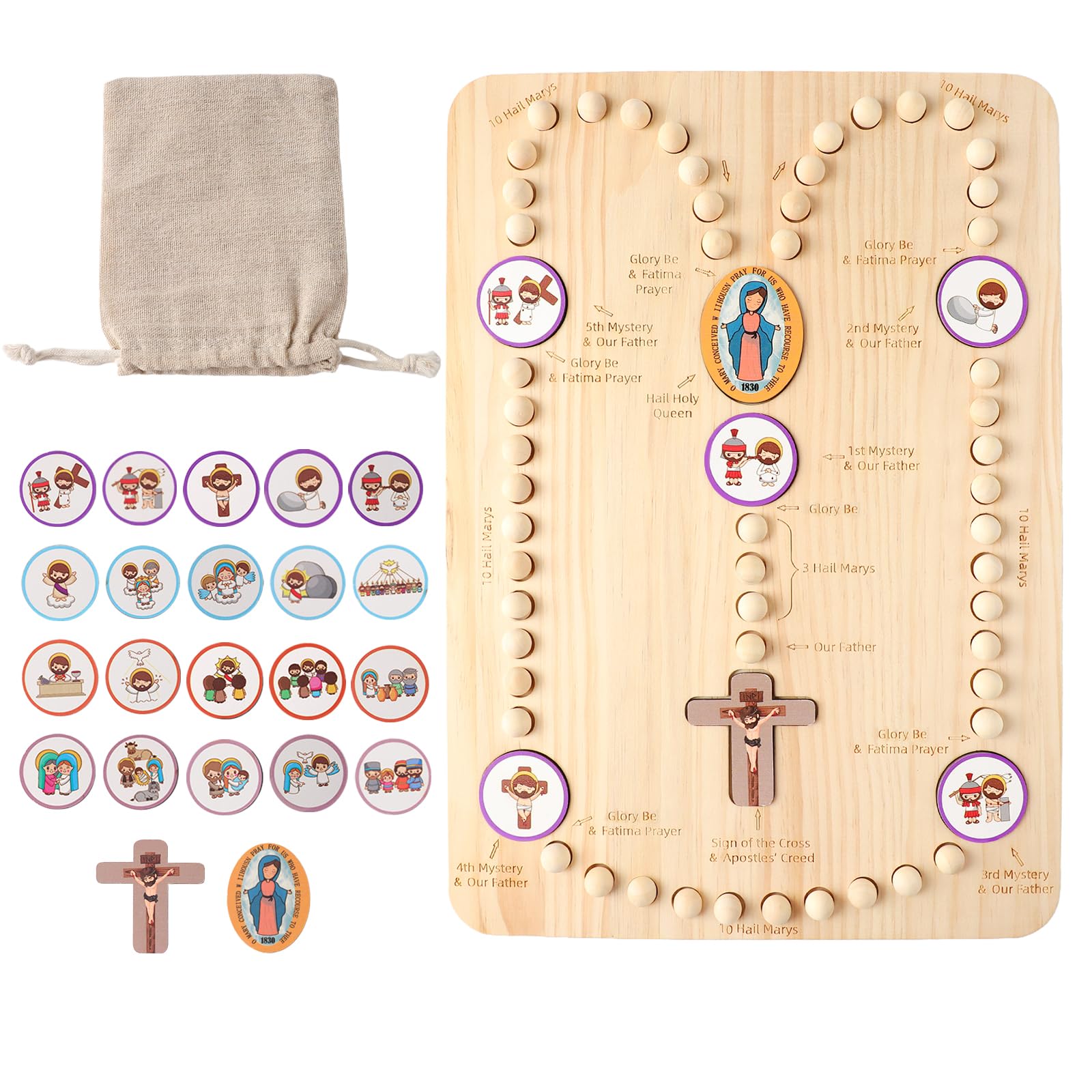Rosary Booklet Catholic Kids Rosary Guide Printable, Catholic Prayer ...