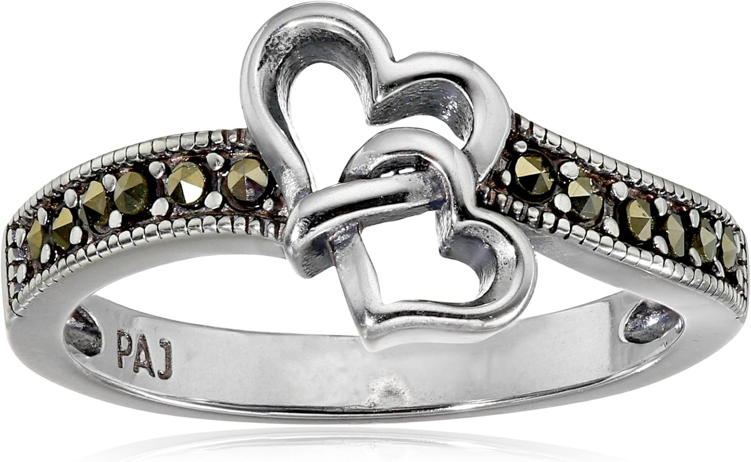 Amazon.com: Amazon Essentials Sterling Silver Oxidized Marcasite ...