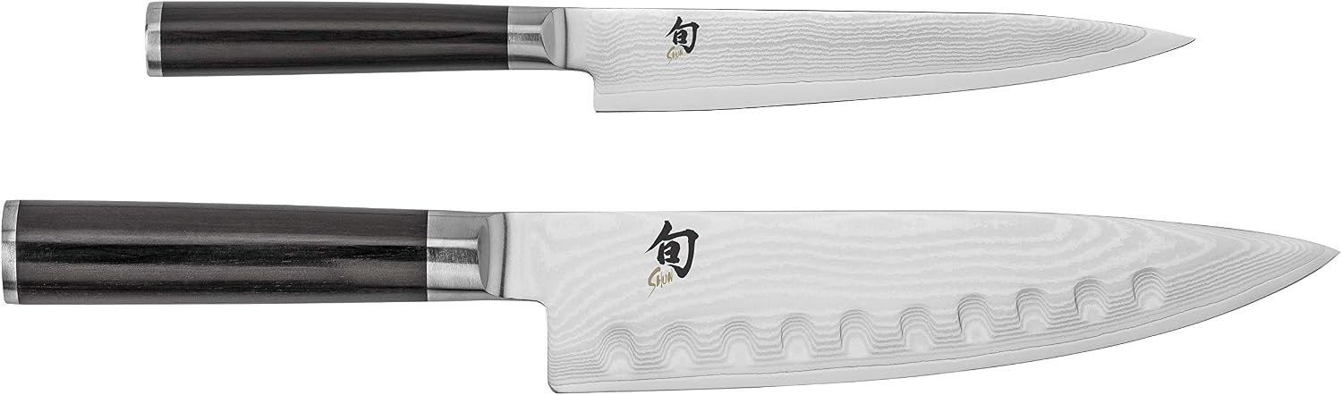 Amazon.com: Shun Classic 2 Piece Starter Set - 8" Chef's Knife and 6 ...