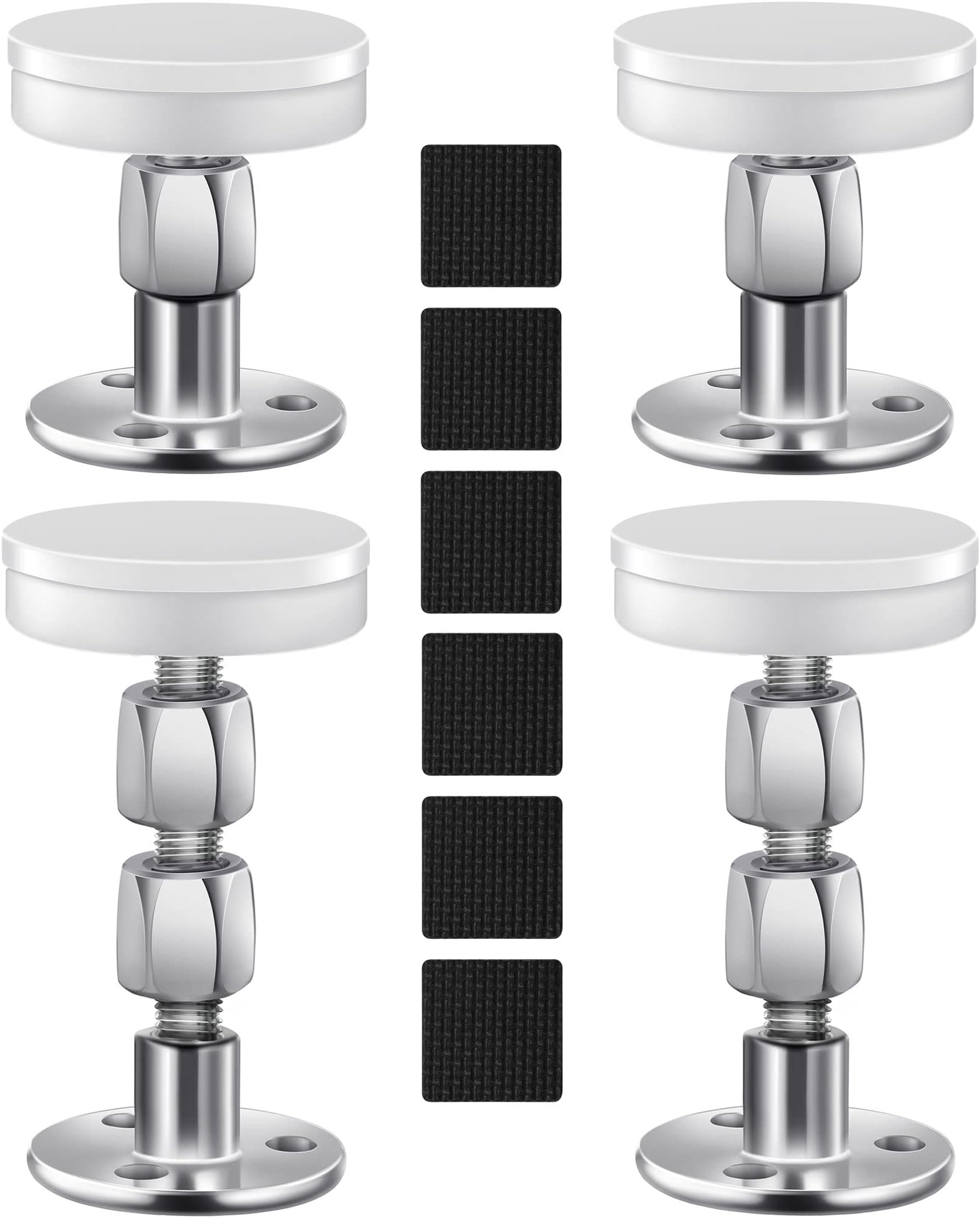 Amazon.com: OUKEYI 4 Pieces of Adjustable Threaded Bed Frame Anti-Shake ...