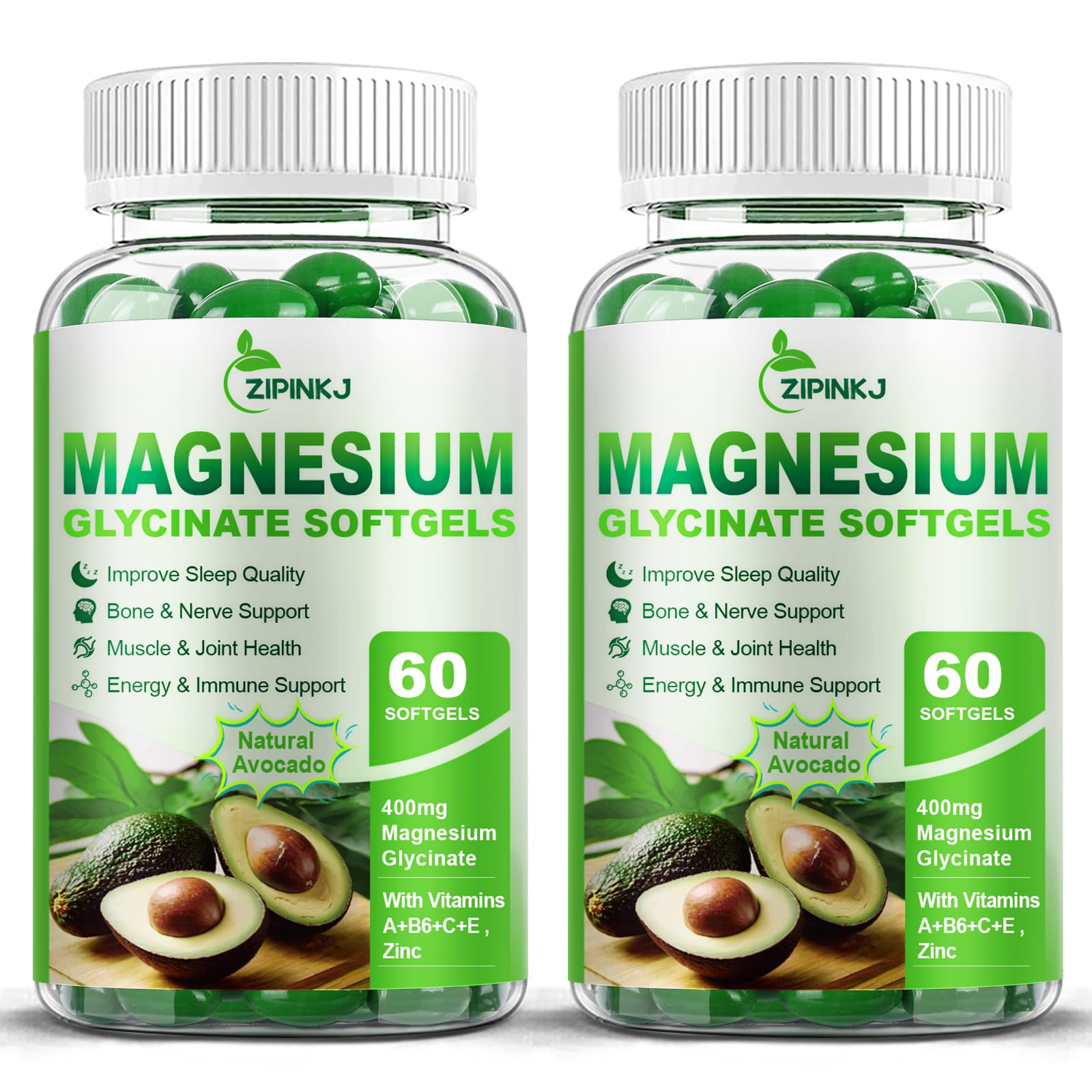 Amazon.com: ZIPINKJ High Absorption Magnesium Glycinate Softgels ...