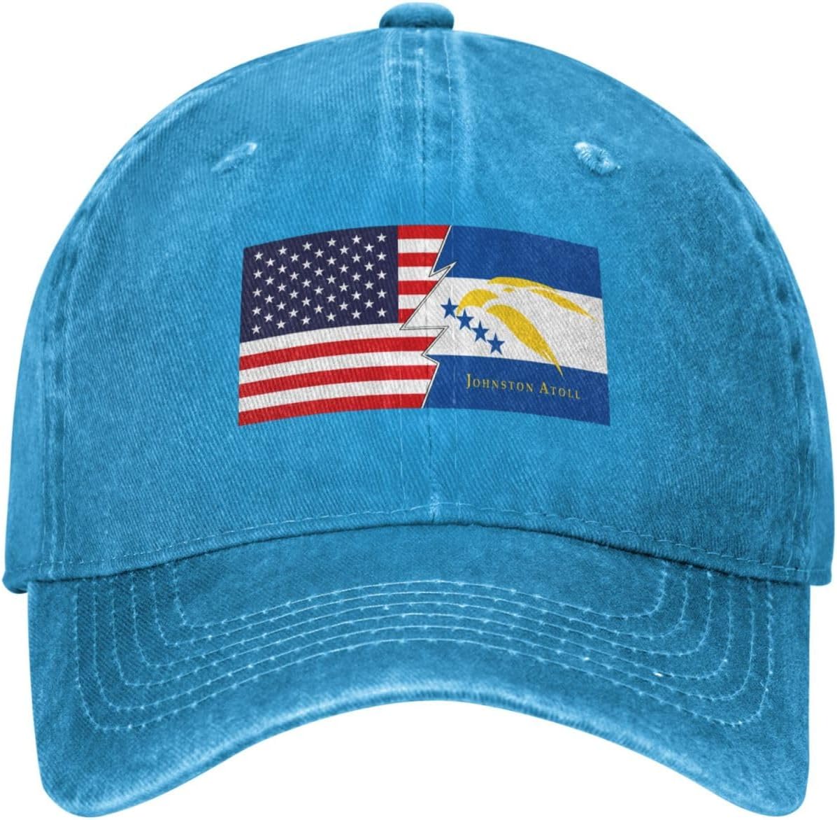 Baseball Cap,Flag of Johnston Atoll (Local) and America,Adjustable ...